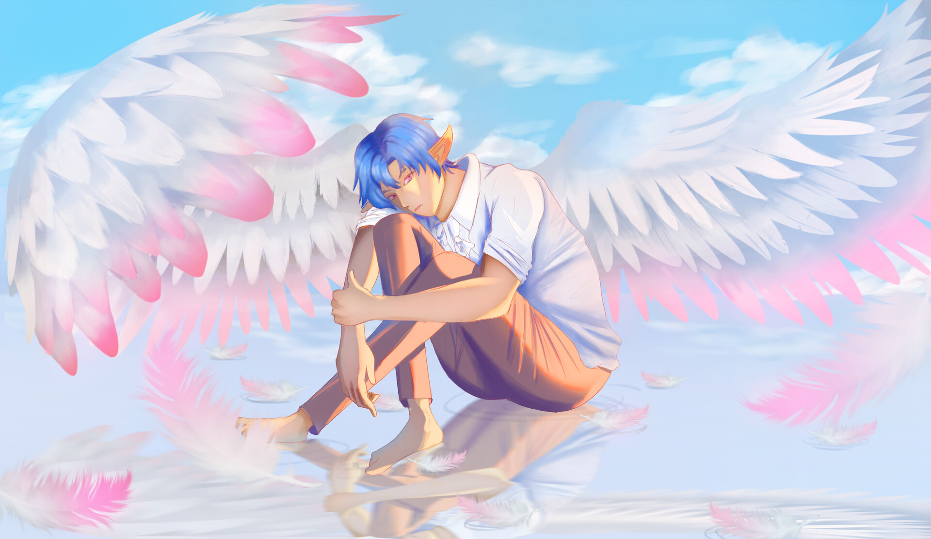 ArtStation - Angel - Under your wings