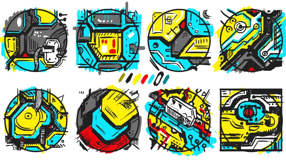 ArtStation - Cyberpunk shield concepts