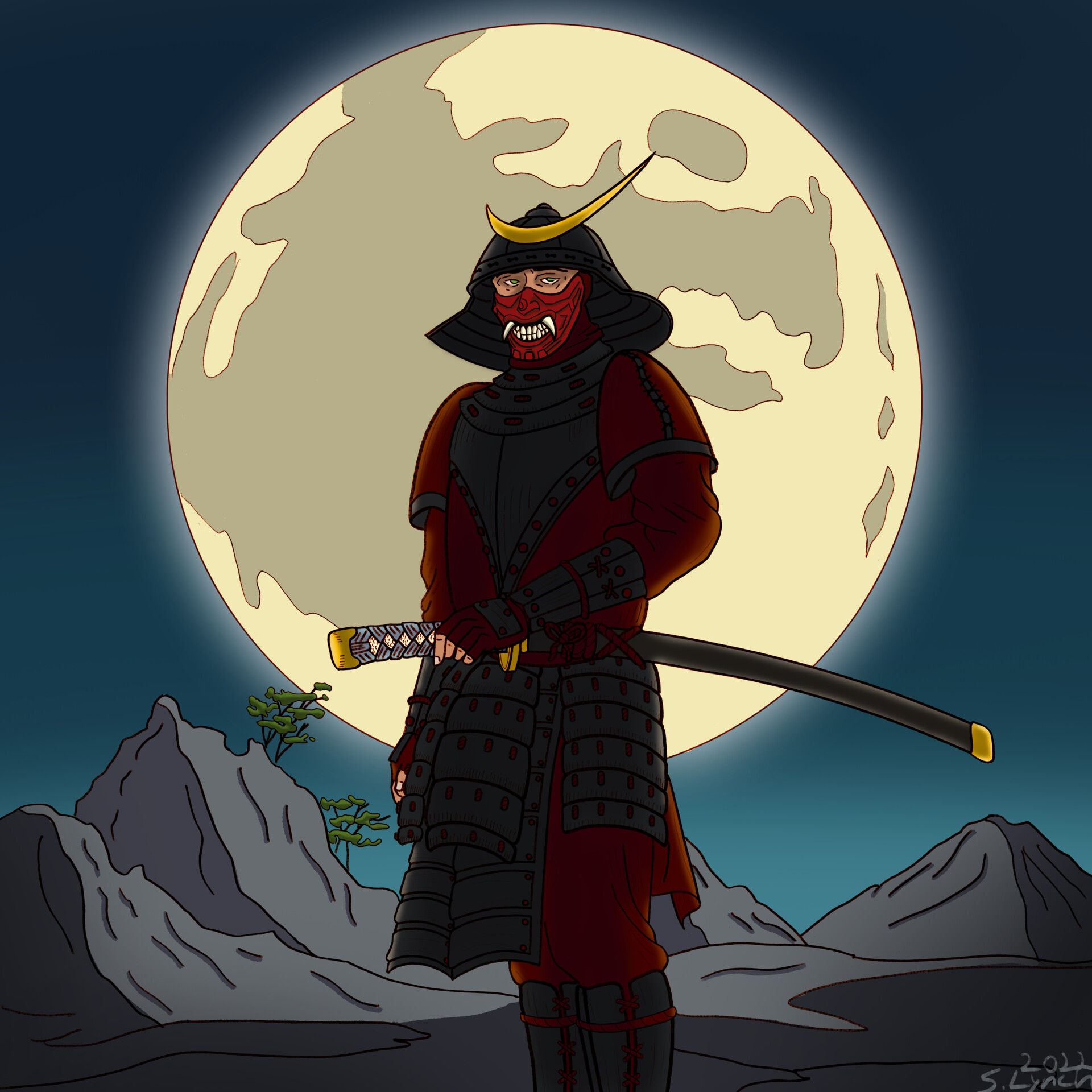ArtStation - Midnight Samurai