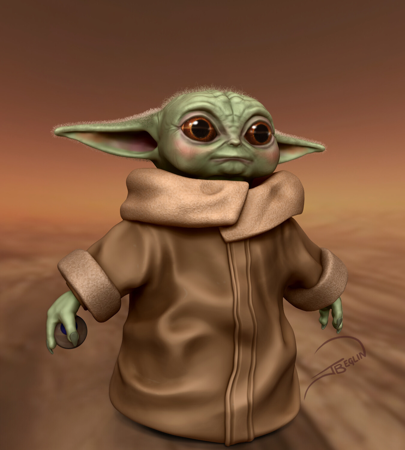 ArtStation - Grogu Fanart