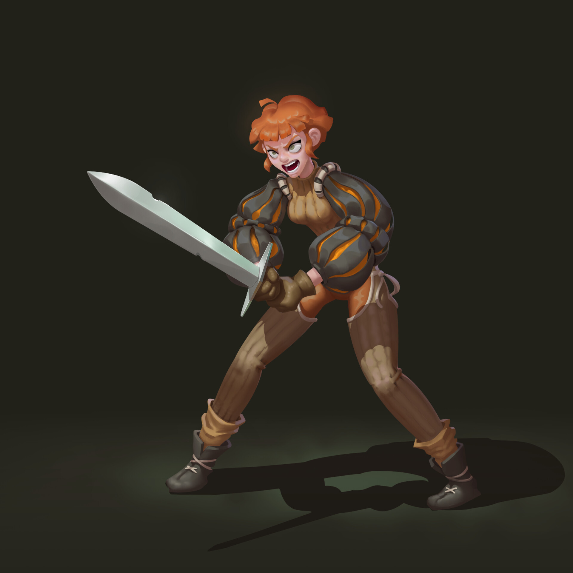 ArtStation - fencer girl
