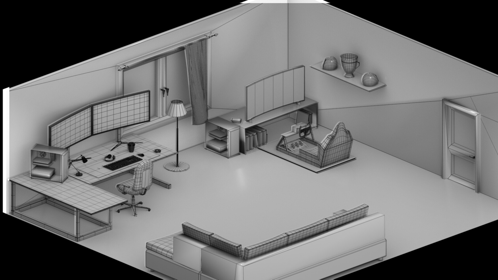 ArtStation - Gaming Room 3D