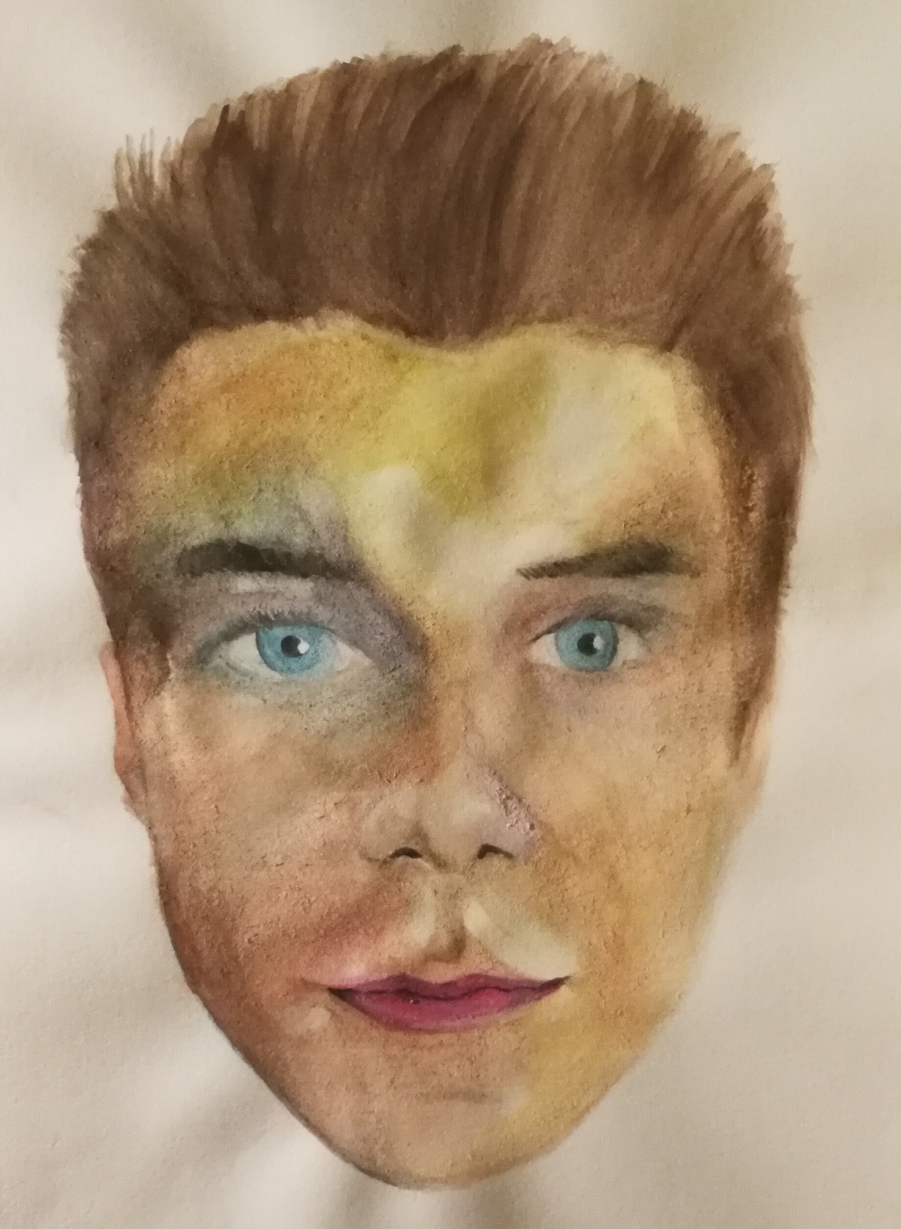 ArtStation - Self Portrait in Watercolour
