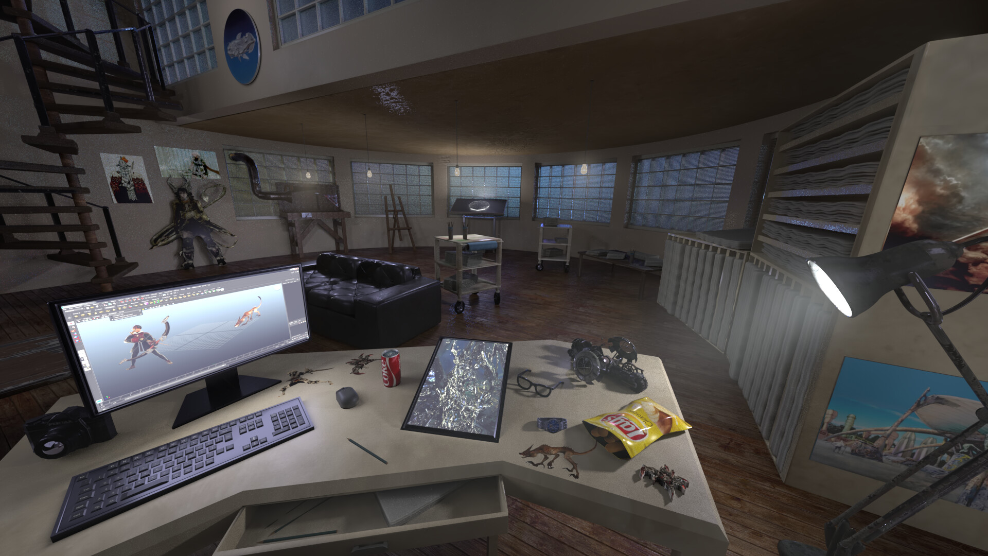 ArtStation - Animator's Studio Apartment