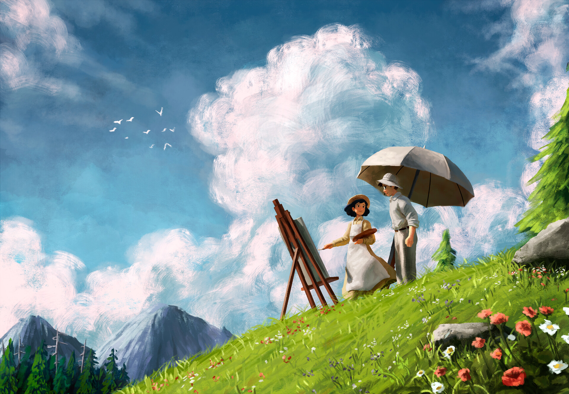 wind rises hd wallpaper