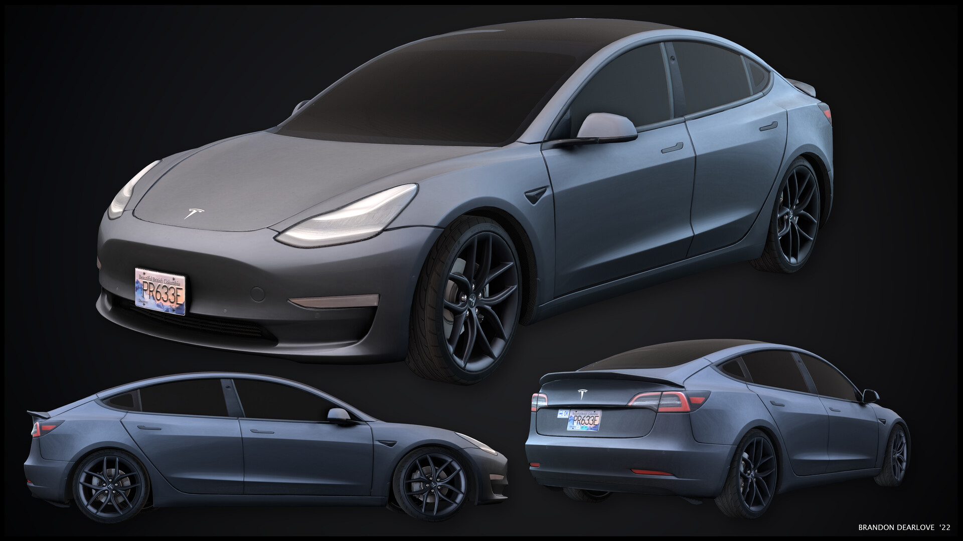 ArtStation - Tesla Model 3