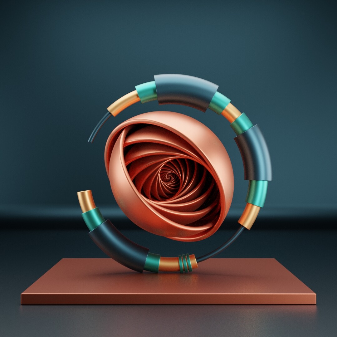 ArtStation - Metallic Flower