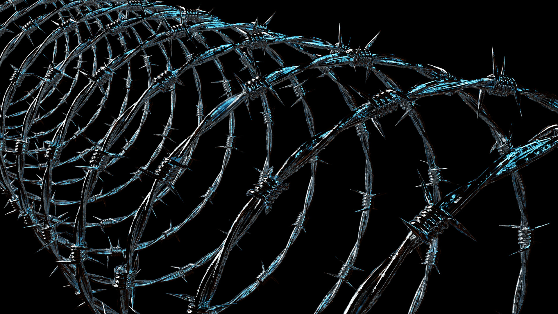 Xavier García Lòpez - Barbed Wires With Geometry Nodes