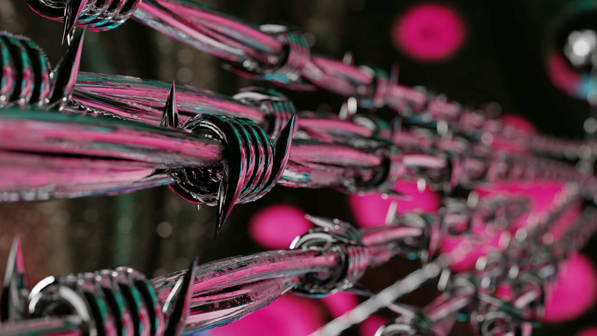 Xavier García Lòpez - Barbed Wires With Geometry Nodes