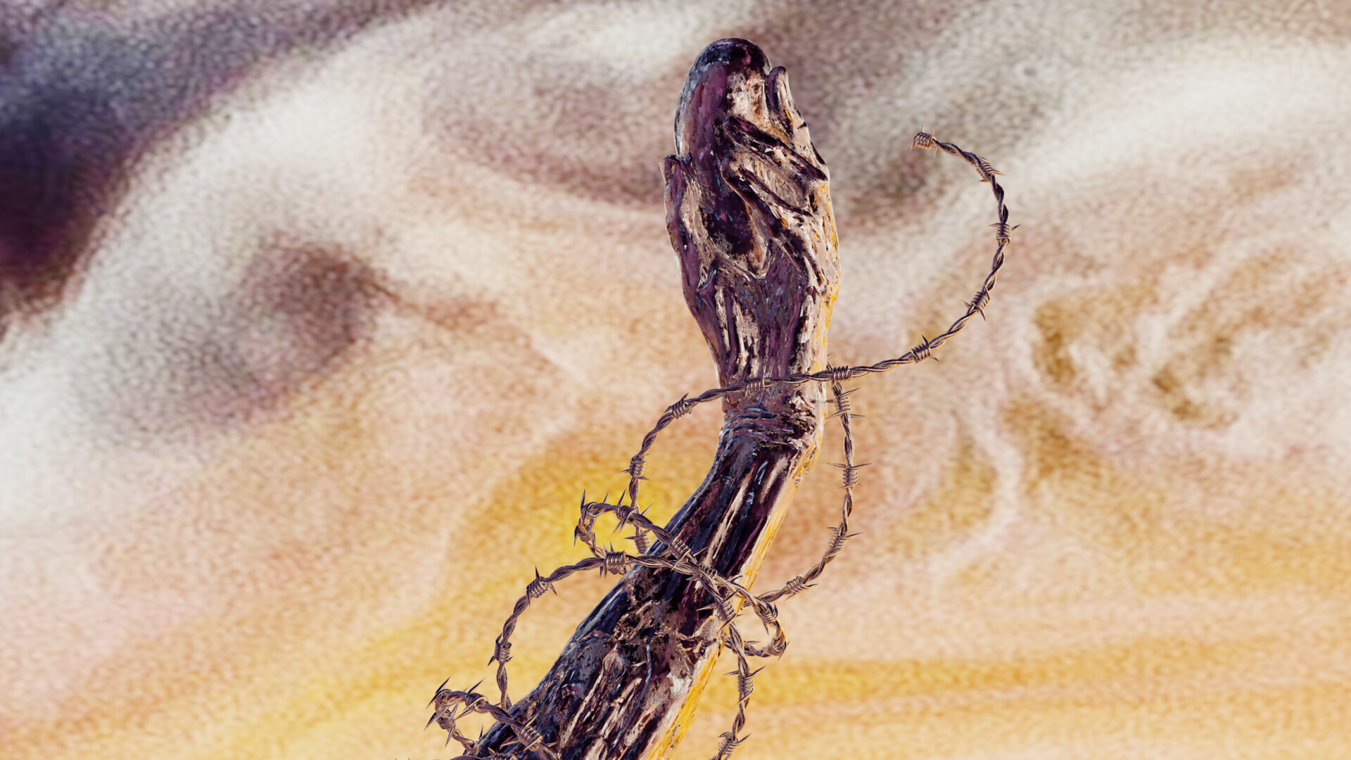 Xavier García Lòpez - Barbed Wires With Geometry Nodes