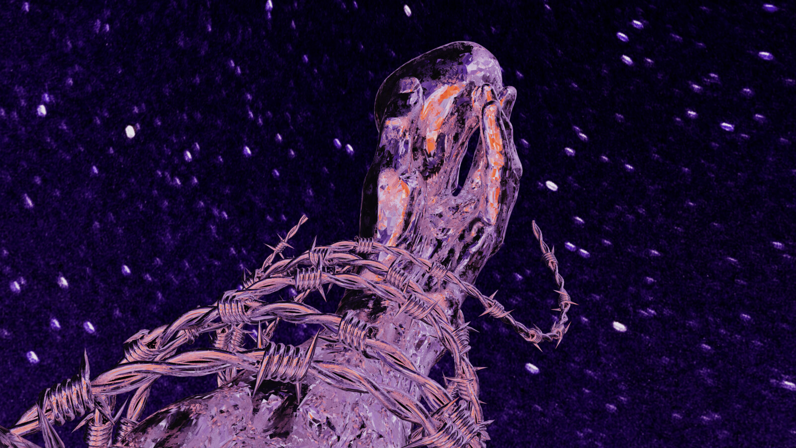 Xavier García Lòpez - Barbed Wires With Geometry Nodes