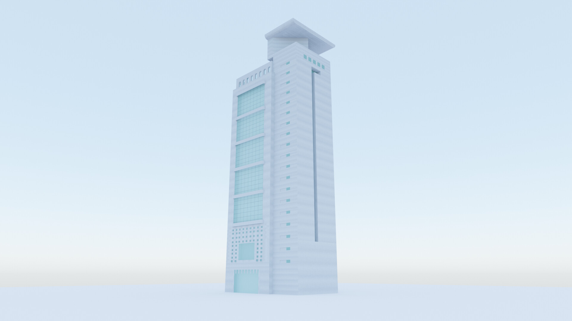 ArtStation - MCB Tower, 3D Skyscraper Model