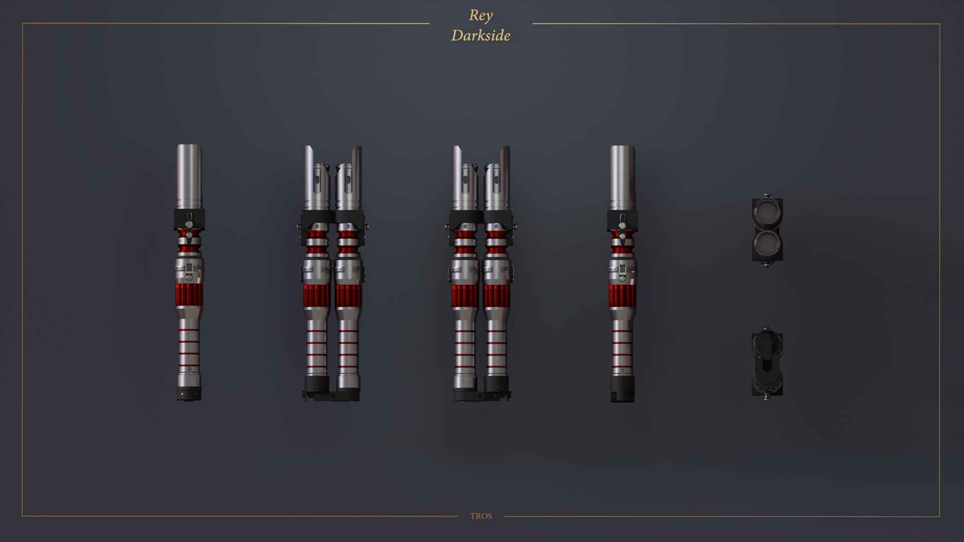 ArtStation - Rey Darkside's lightsaber replica (TROS)