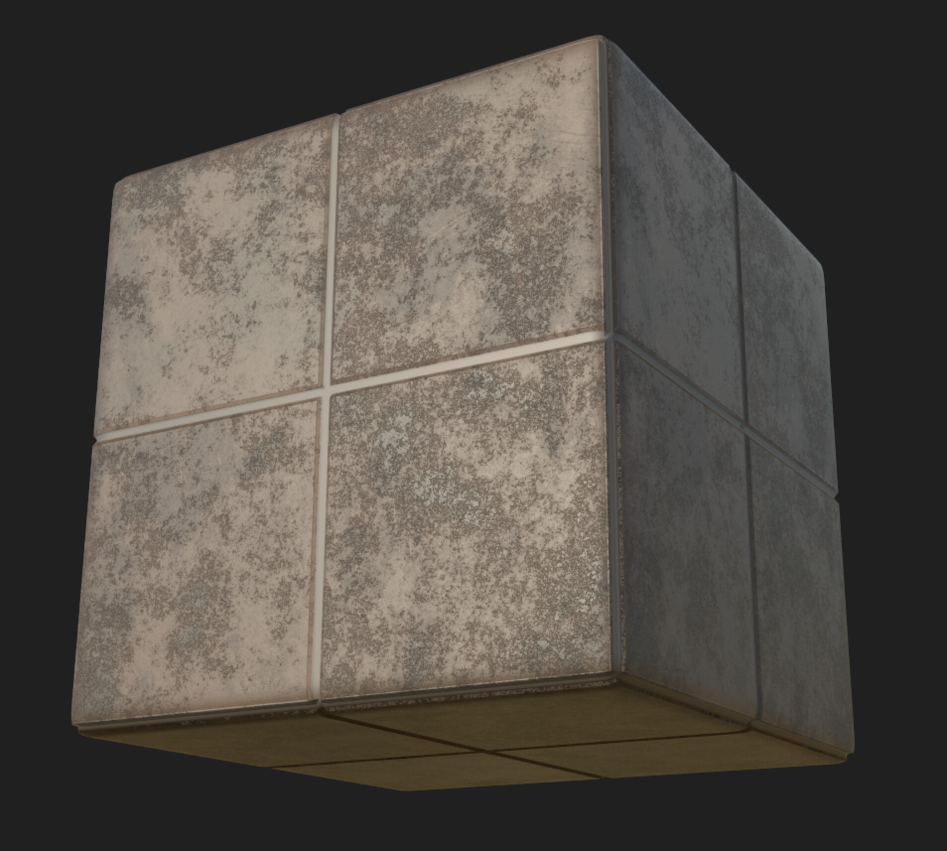 ArtStation - Concrete floor tile - Substance Designer