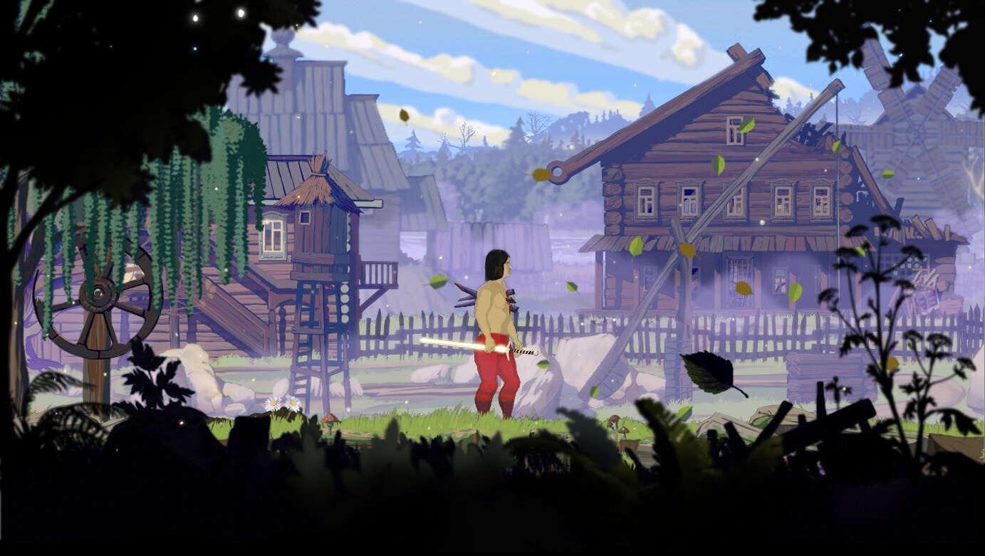 ArtStation - A Screenshot from The Scarlet Knight game