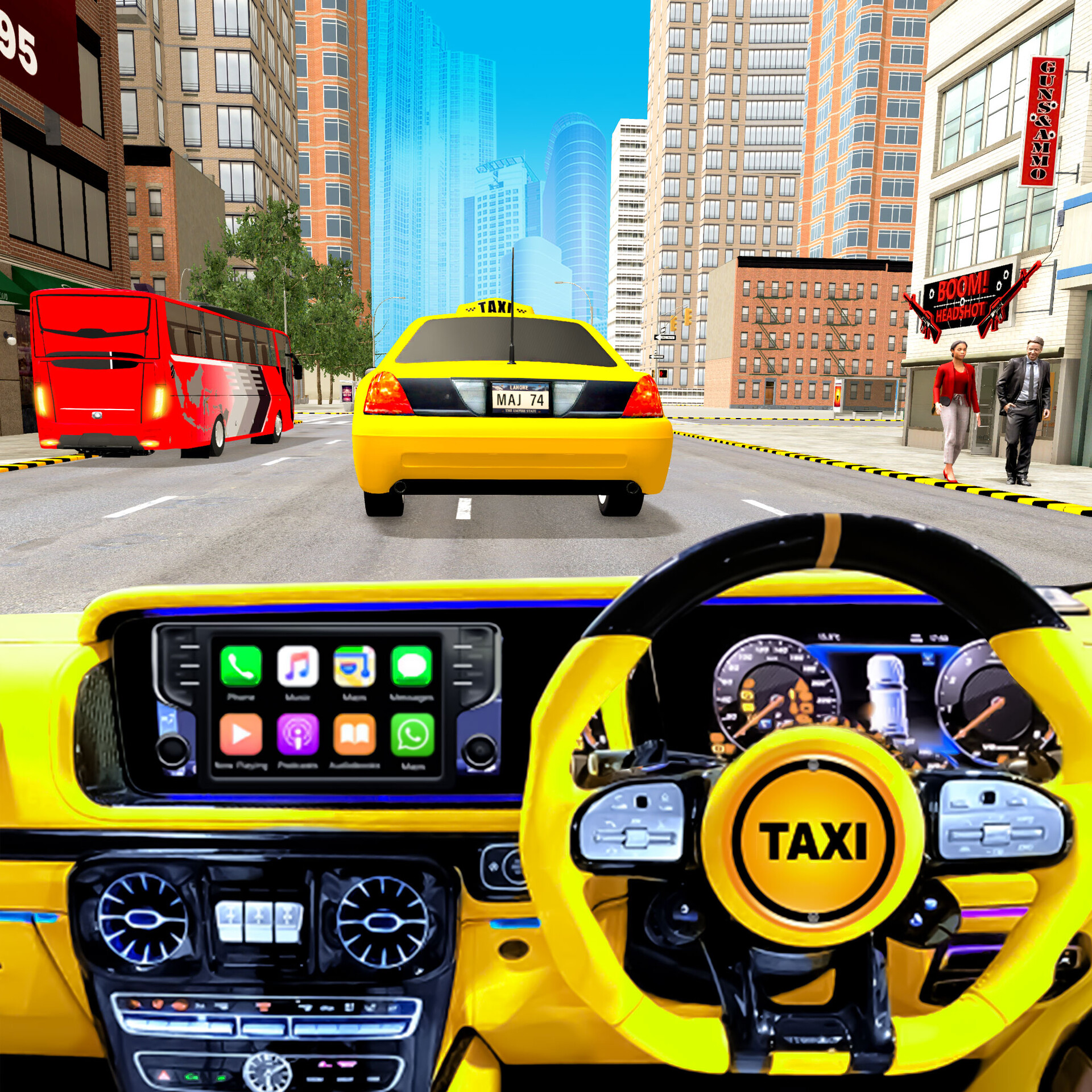 ArtStation - Taxi Car Game Icon || Taxi Car Game Promotions