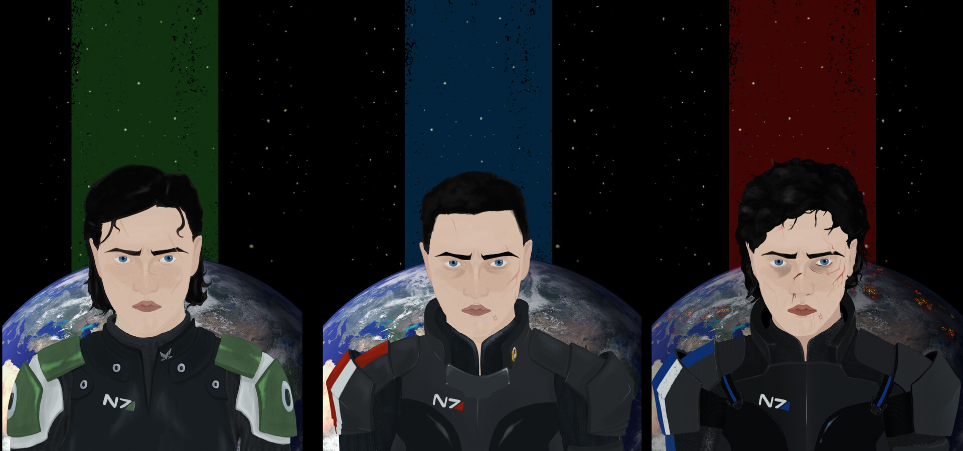 ArtStation - Mass Effect FanArt - Commander Shepard