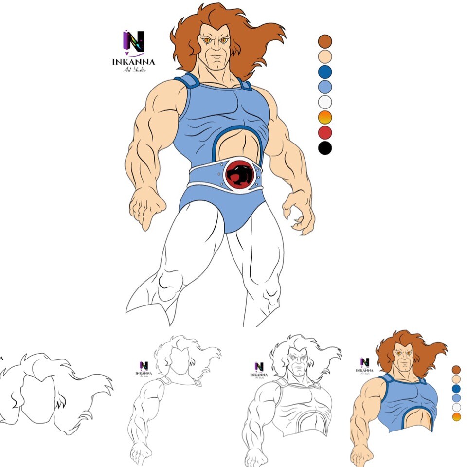 how to draw lion o thundercats