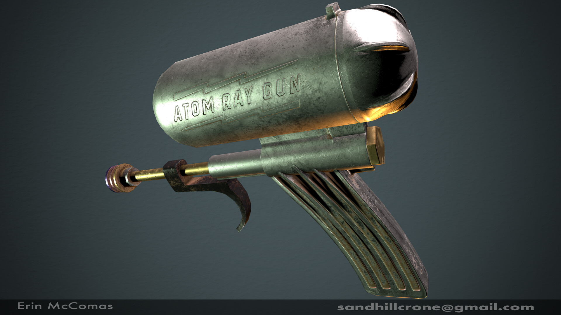 ArtStation - Atom Ray Gun - Finished Model