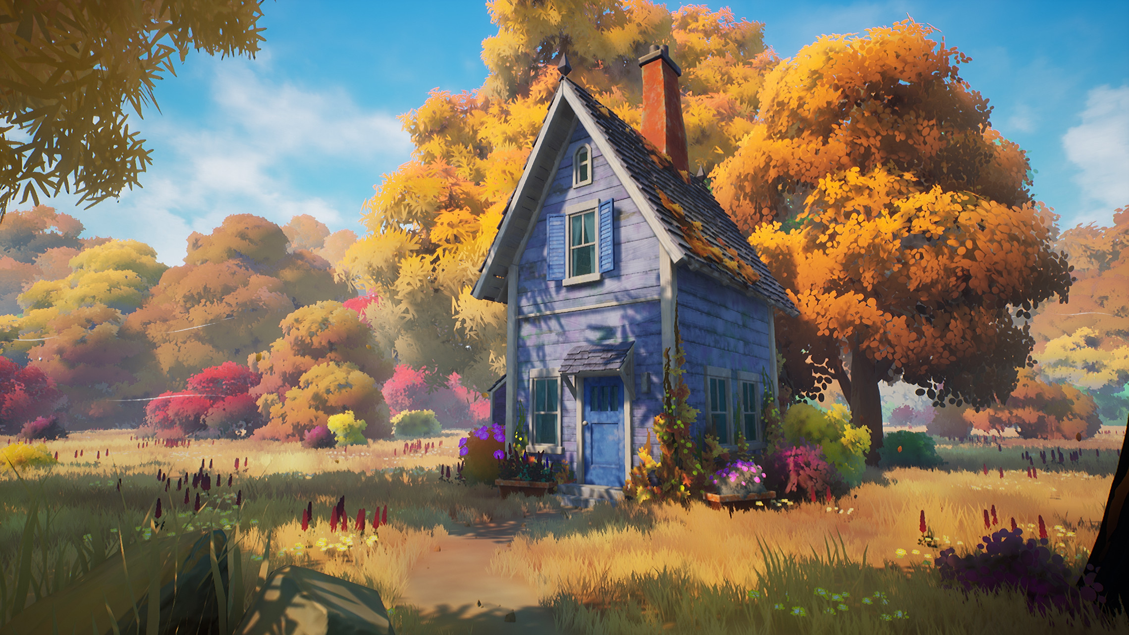 Violet House by Victoria Zavhorodnia : r/ImaginaryLandscapes