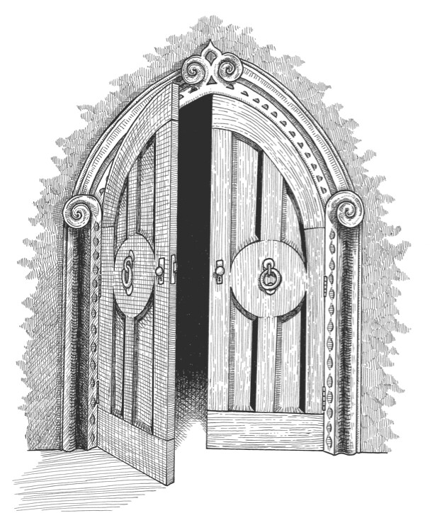 Castle Door Drawing