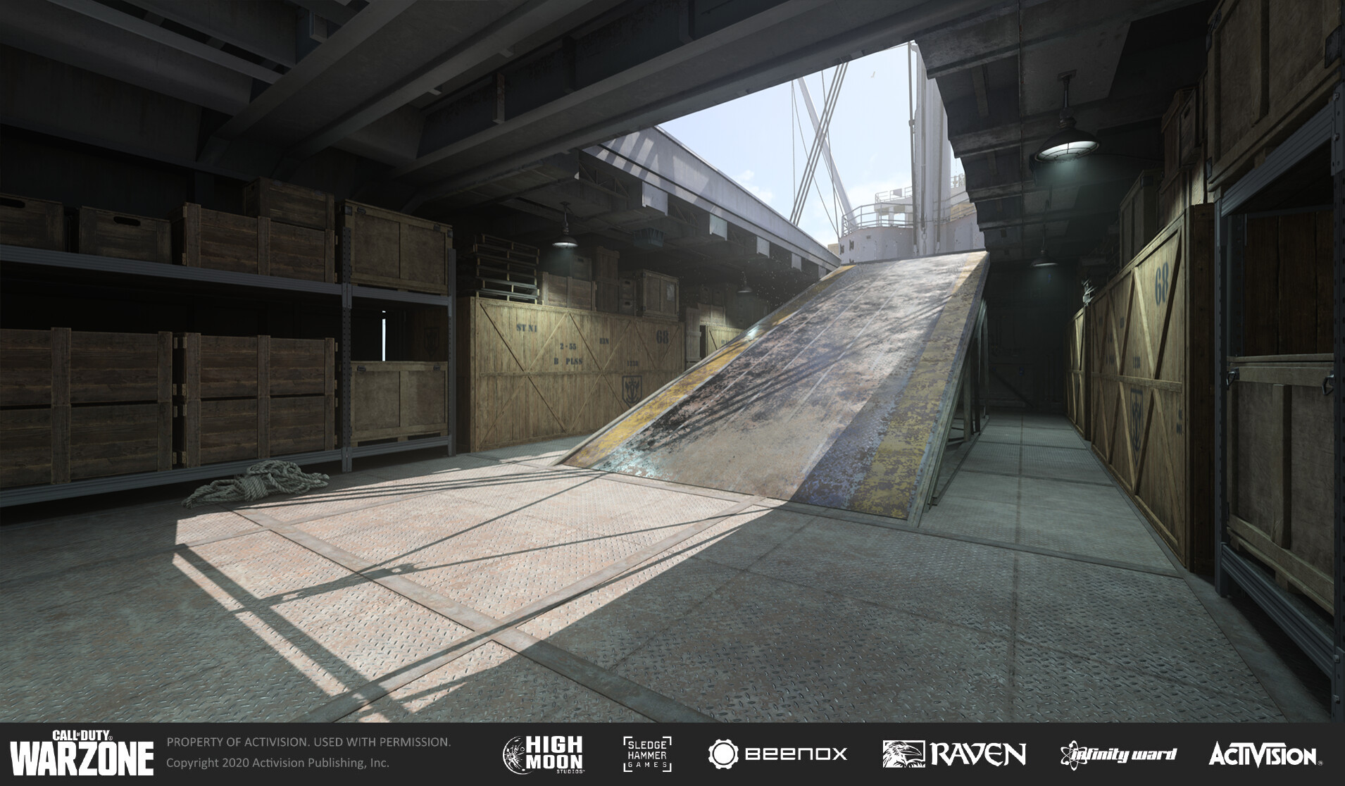 Kristin Sholler Art - Call of Duty: Warzone - Caldera | Docks Cargo Ship