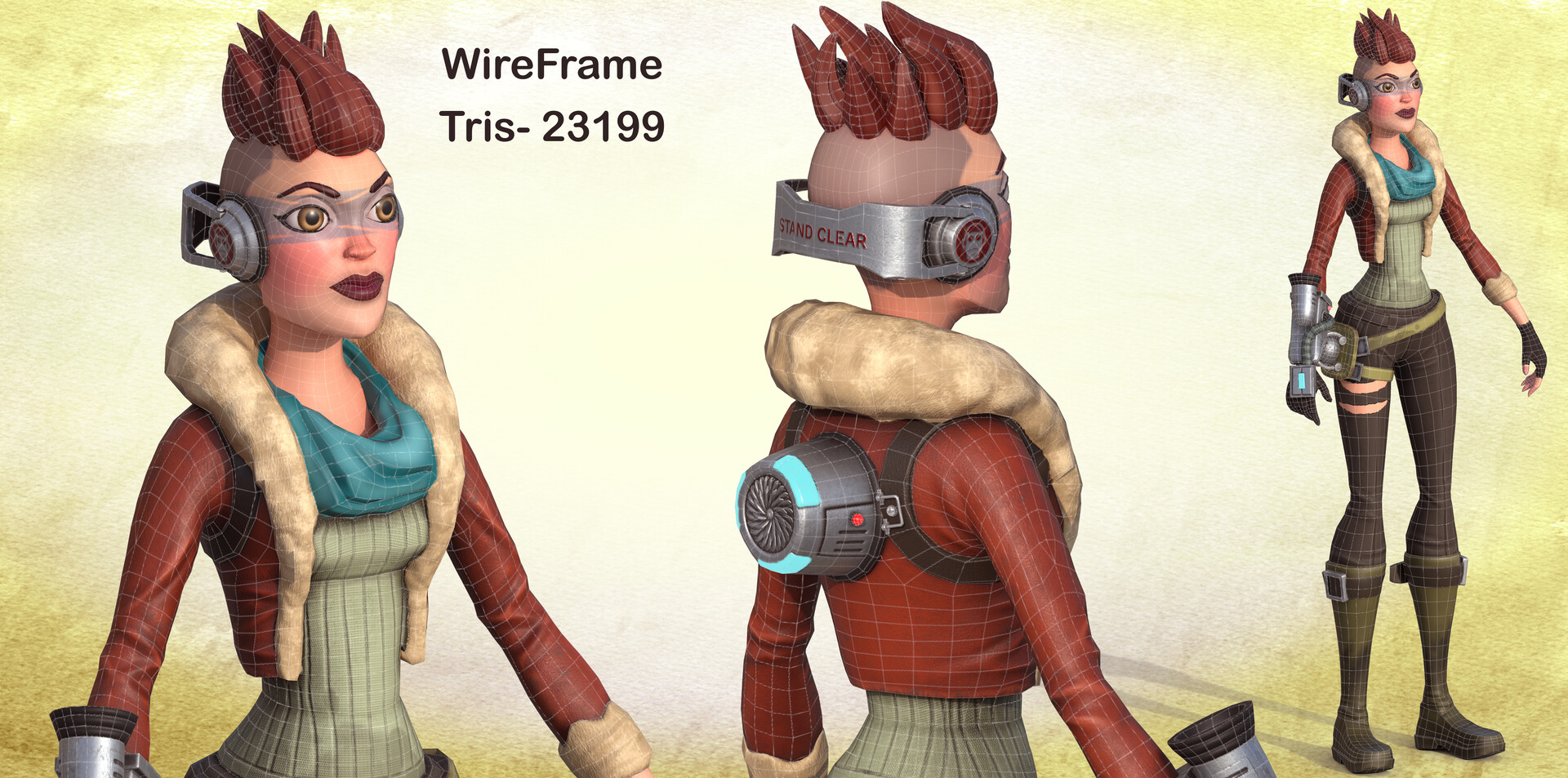 ArtStation - LowPoly Stylized Game Character