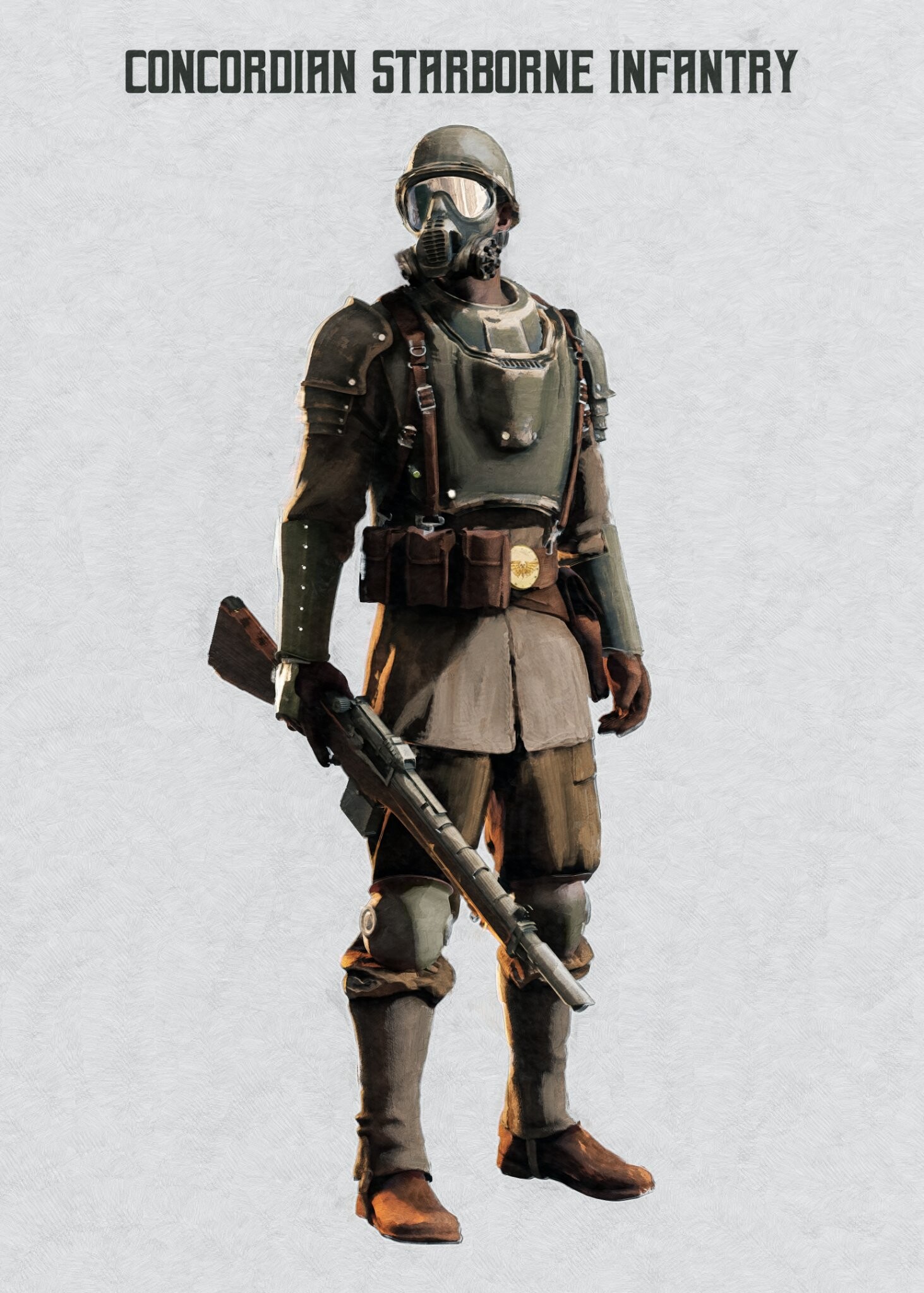 ArtStation - Concordian Starborne Infantry - Commission Work