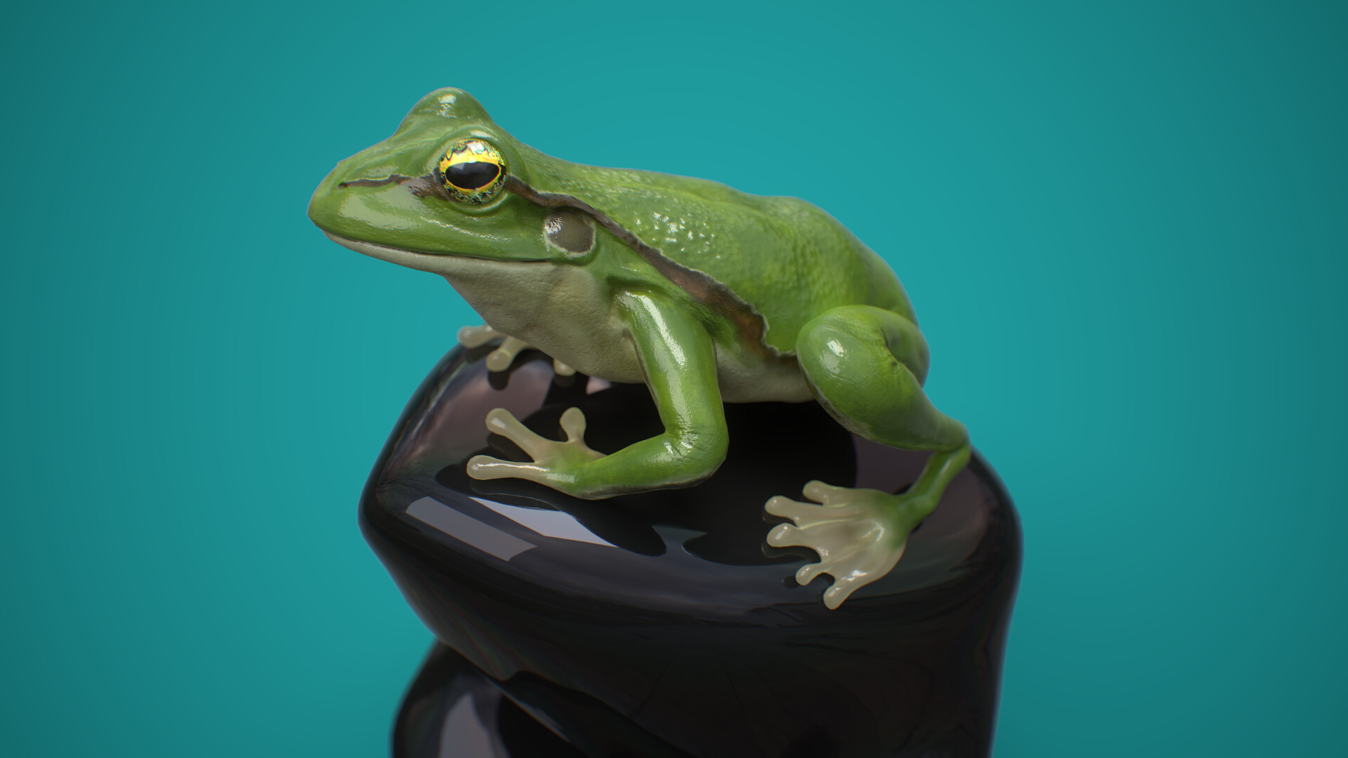 ArtStation - Realistic frog