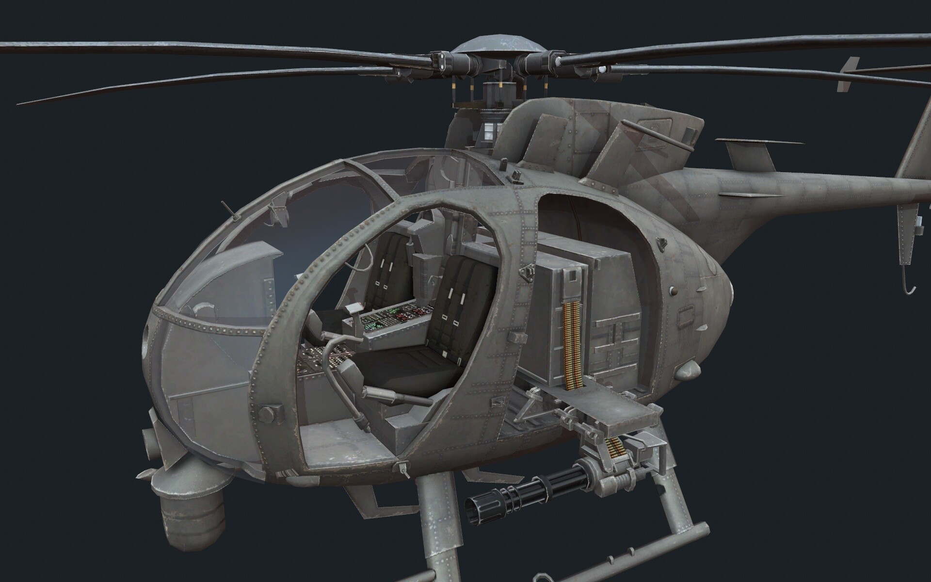 ArtStation - Helicopter AH-6