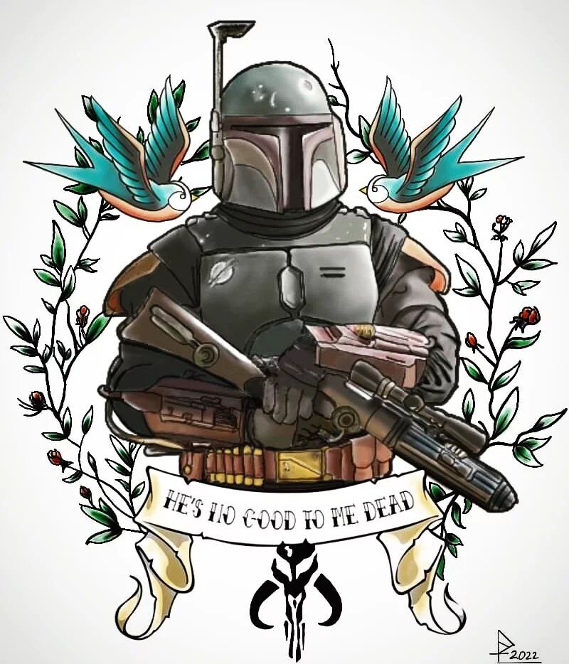 Female Boba Fett Tattoo