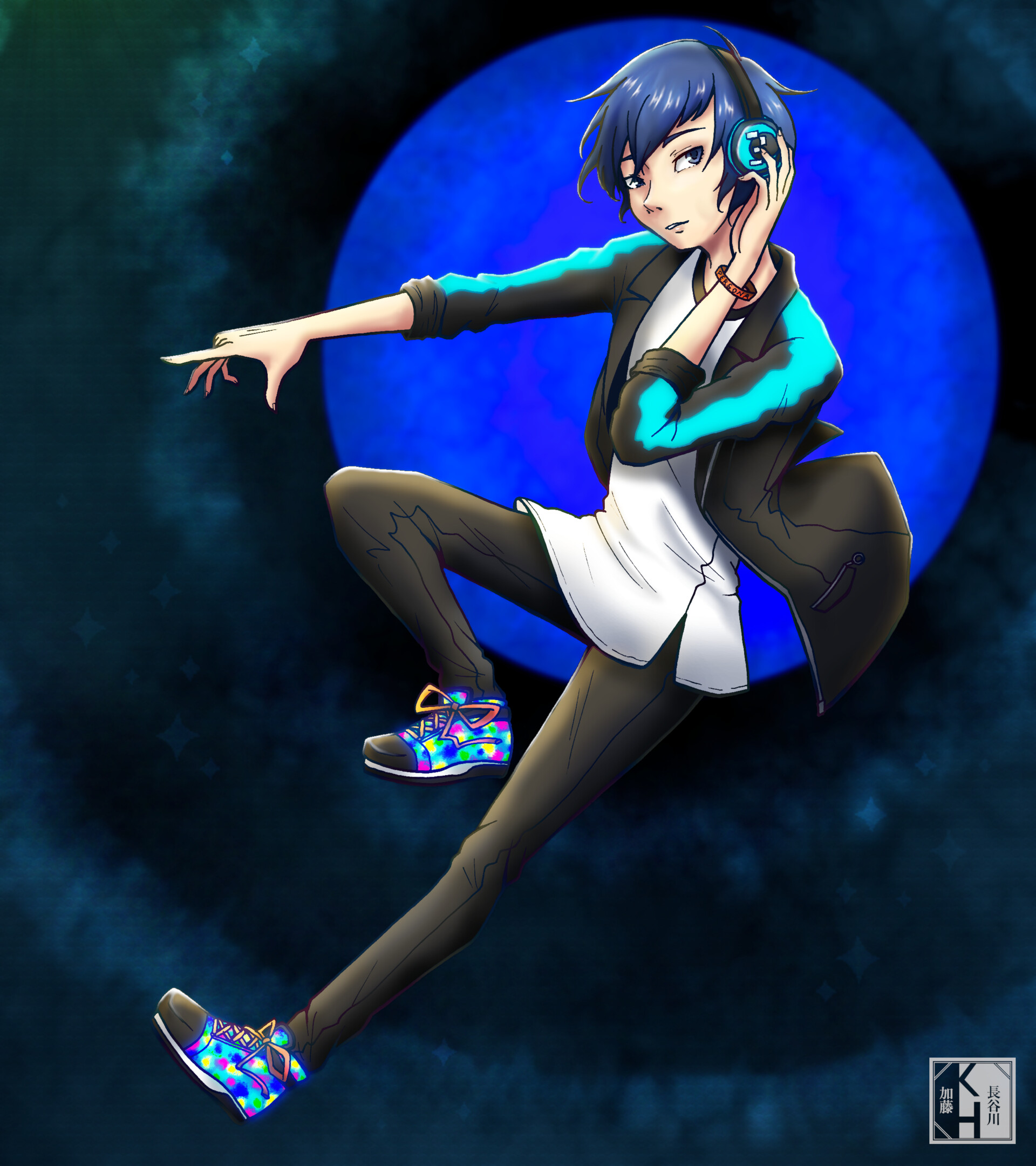 ArtStation - Persona 3 Dancing in Moonlight Protagonist