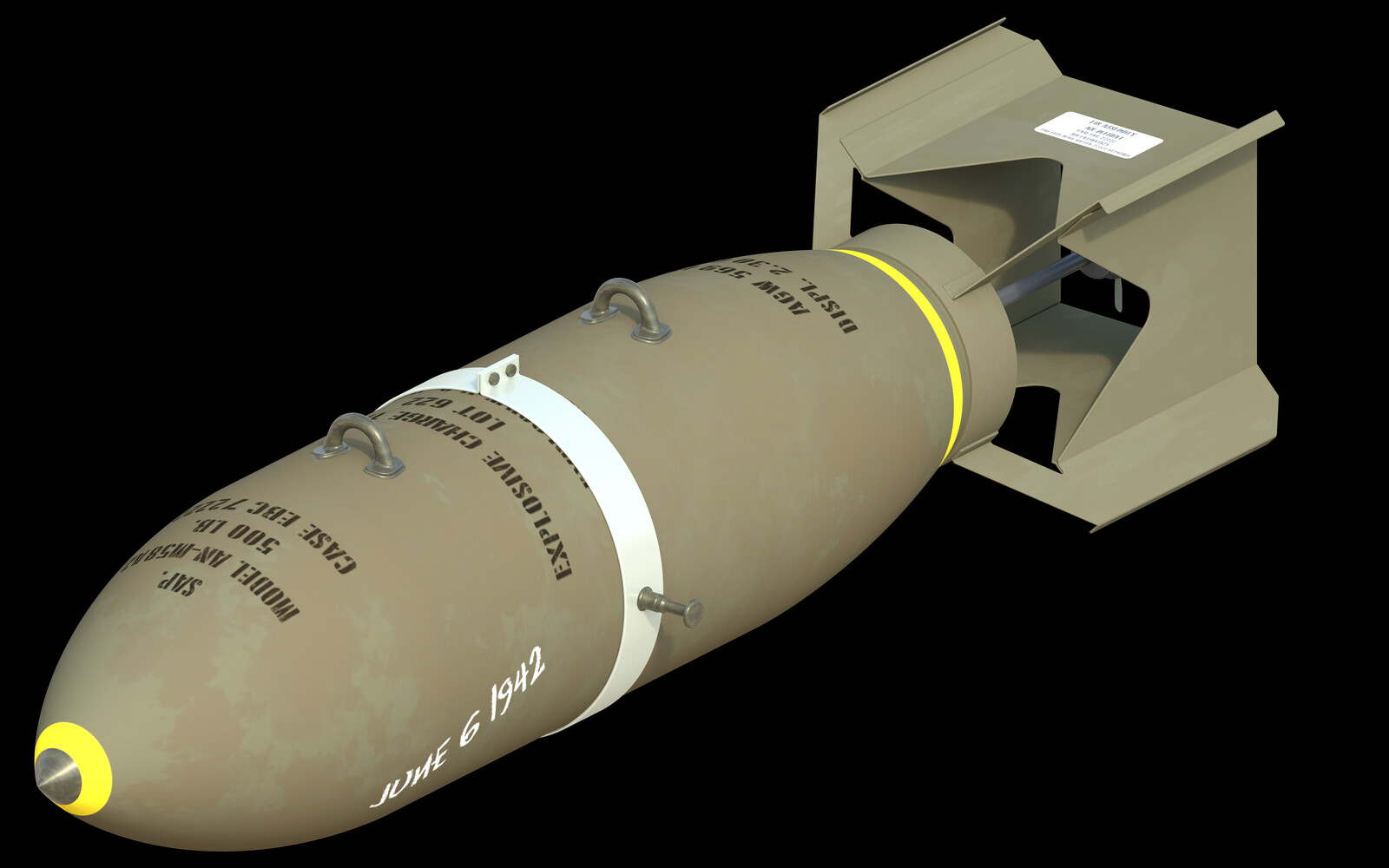 Edgar B - AM-M58 500 Lb. SAP (Semi Armor Piercing) Bomb
