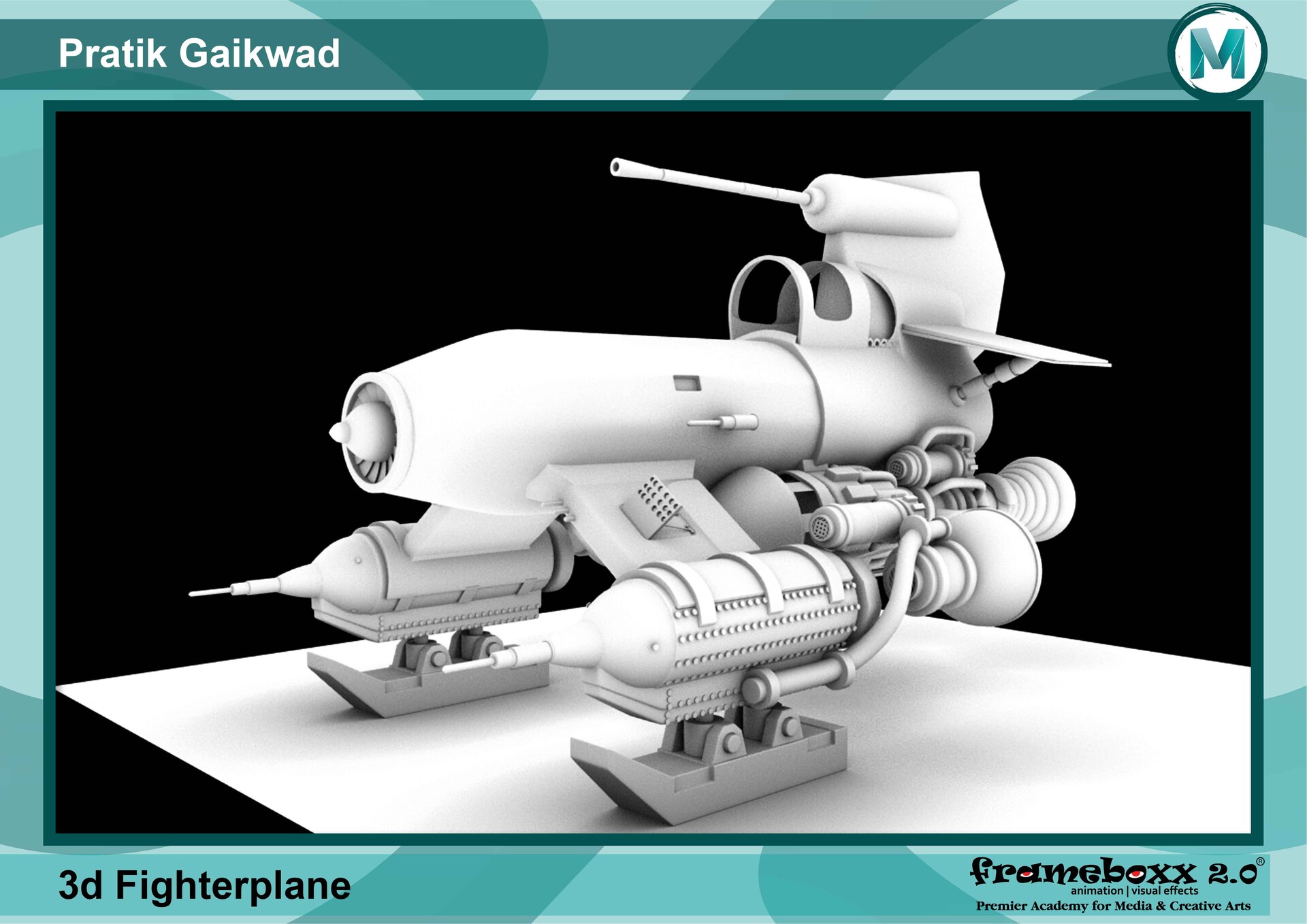 ArtStation - 3d gaming fighter plane model