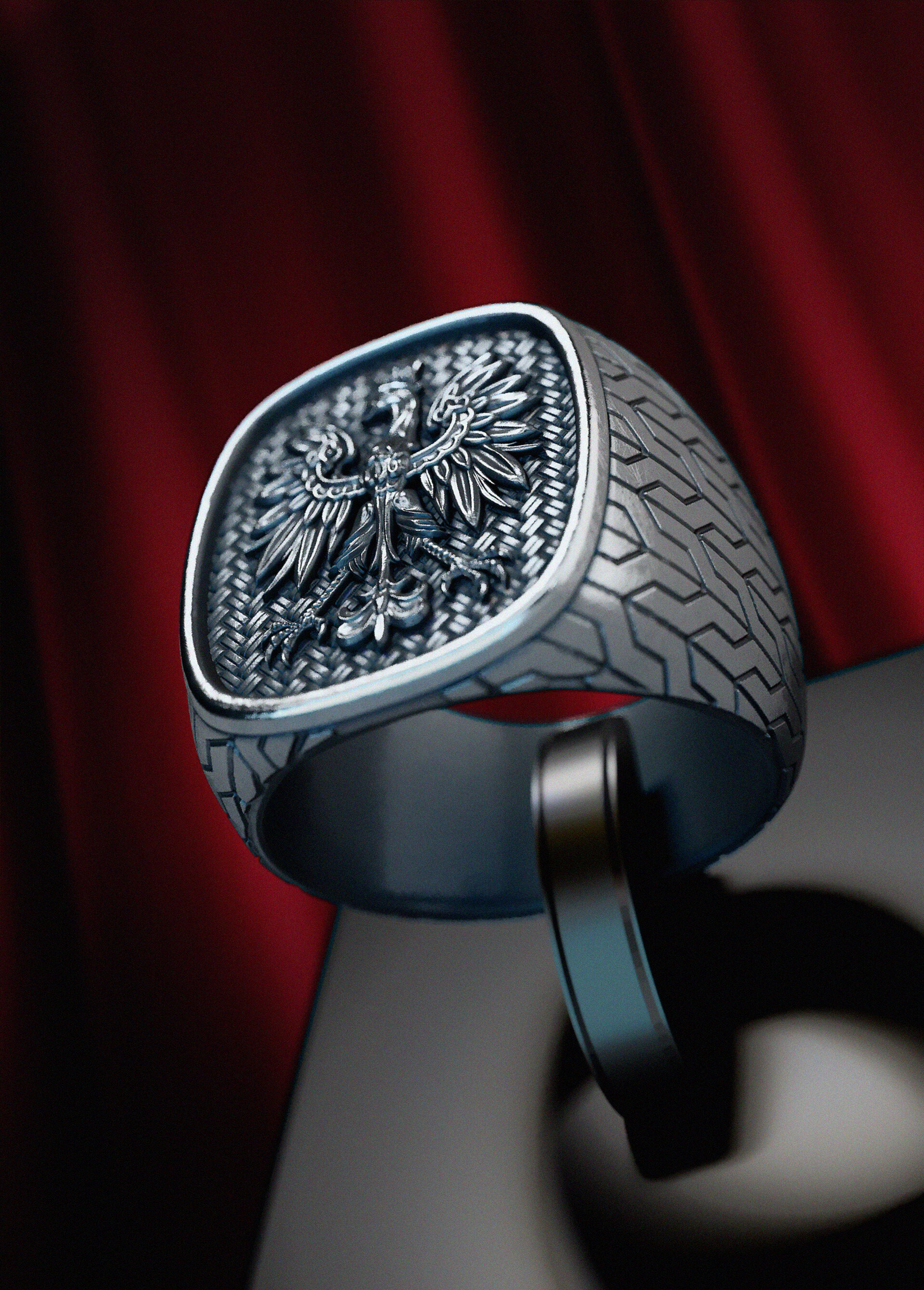 ArtStation - men's ring with the symbol of austria