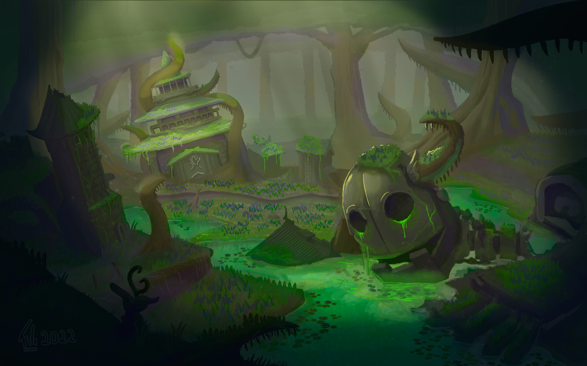 ArtStation - The Cursed Swamp