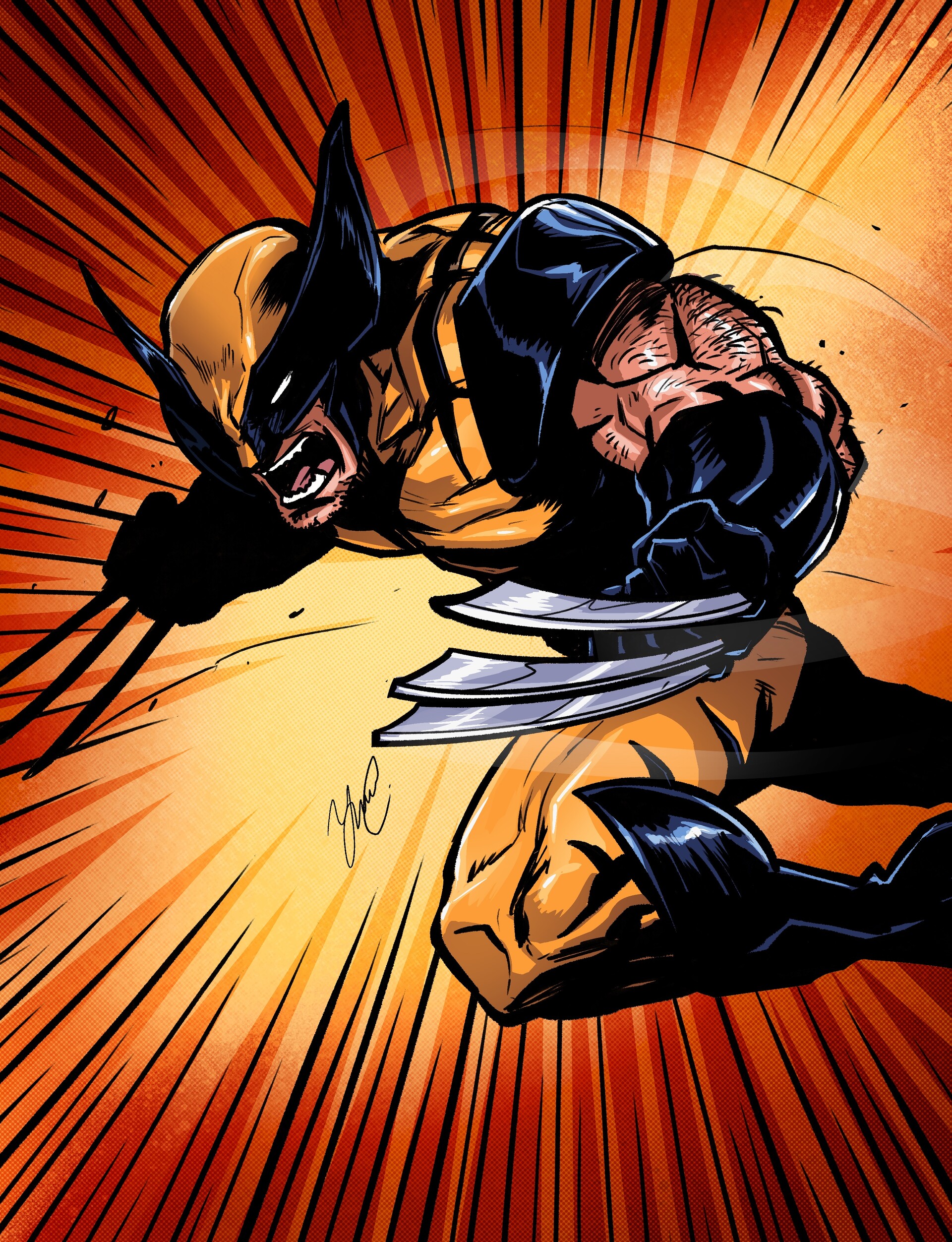 ArtStation - Wolverine Pin-Up Illustration