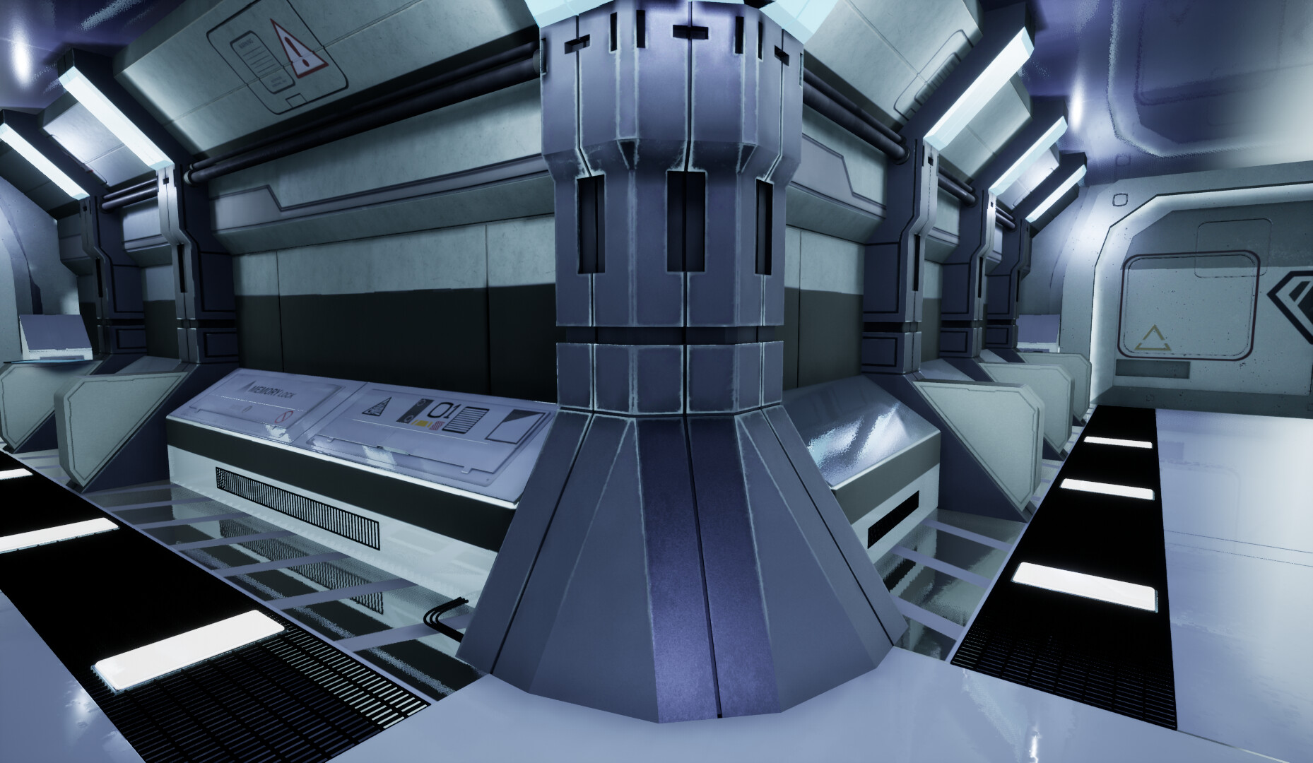 ArtStation - Sci-fi Hallway