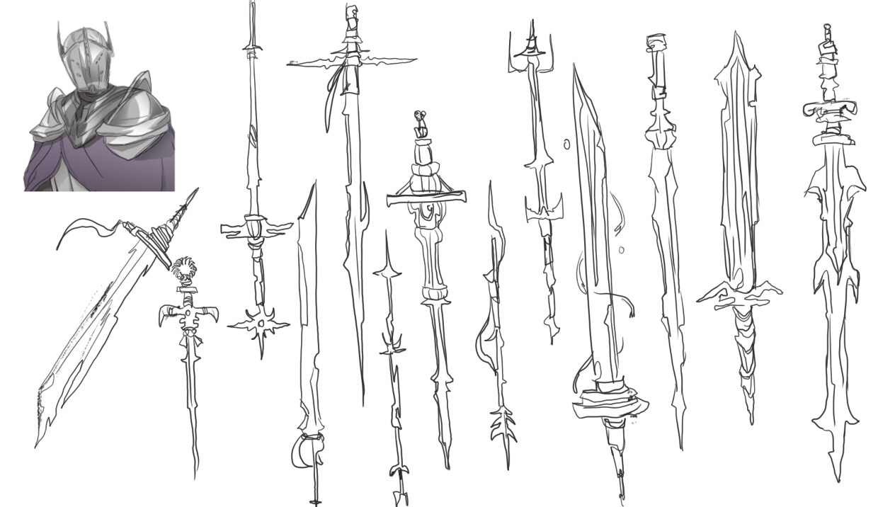 ArtStation - Assorted Weapon Sketches pt.1