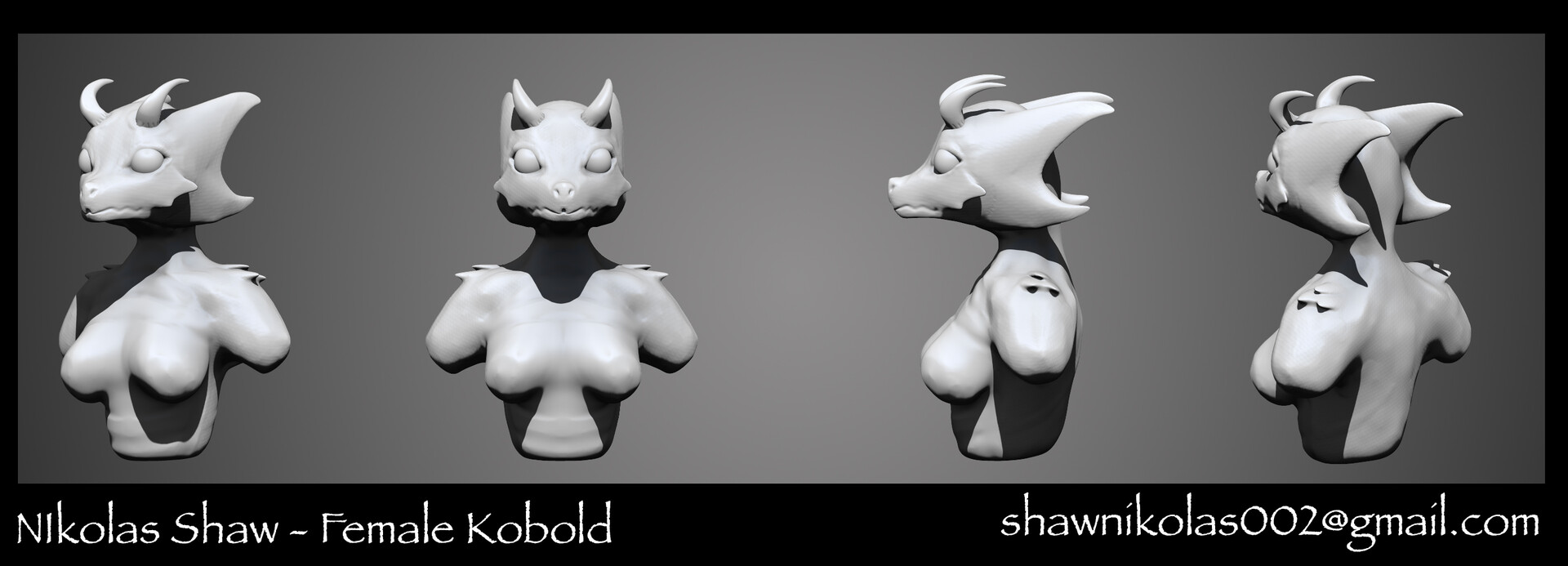 ArtStation - Female Kobold Bust