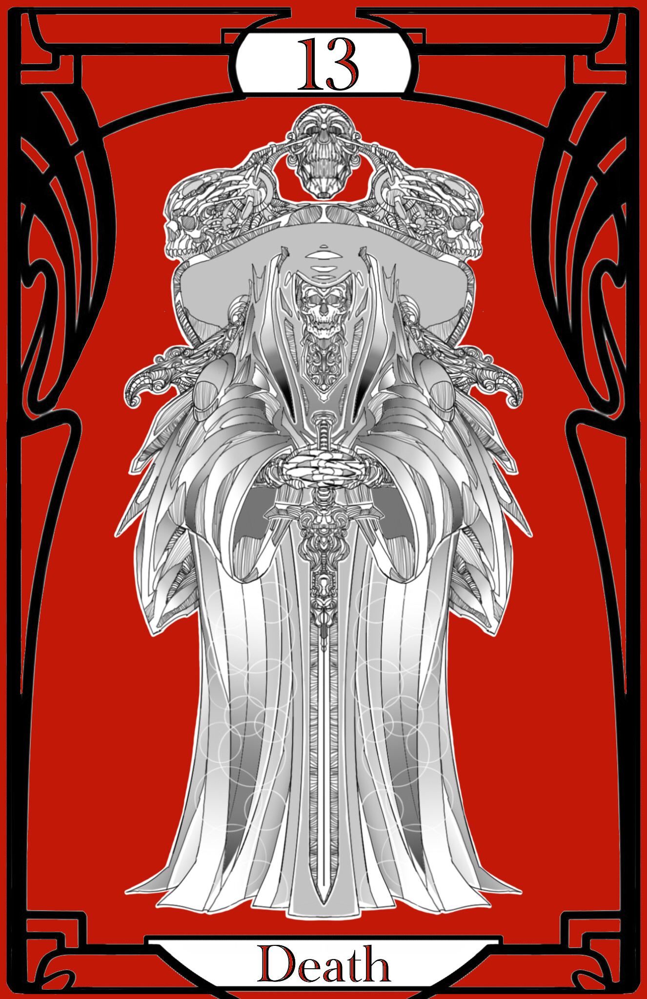 ArtStation - Tarot Card-13-death