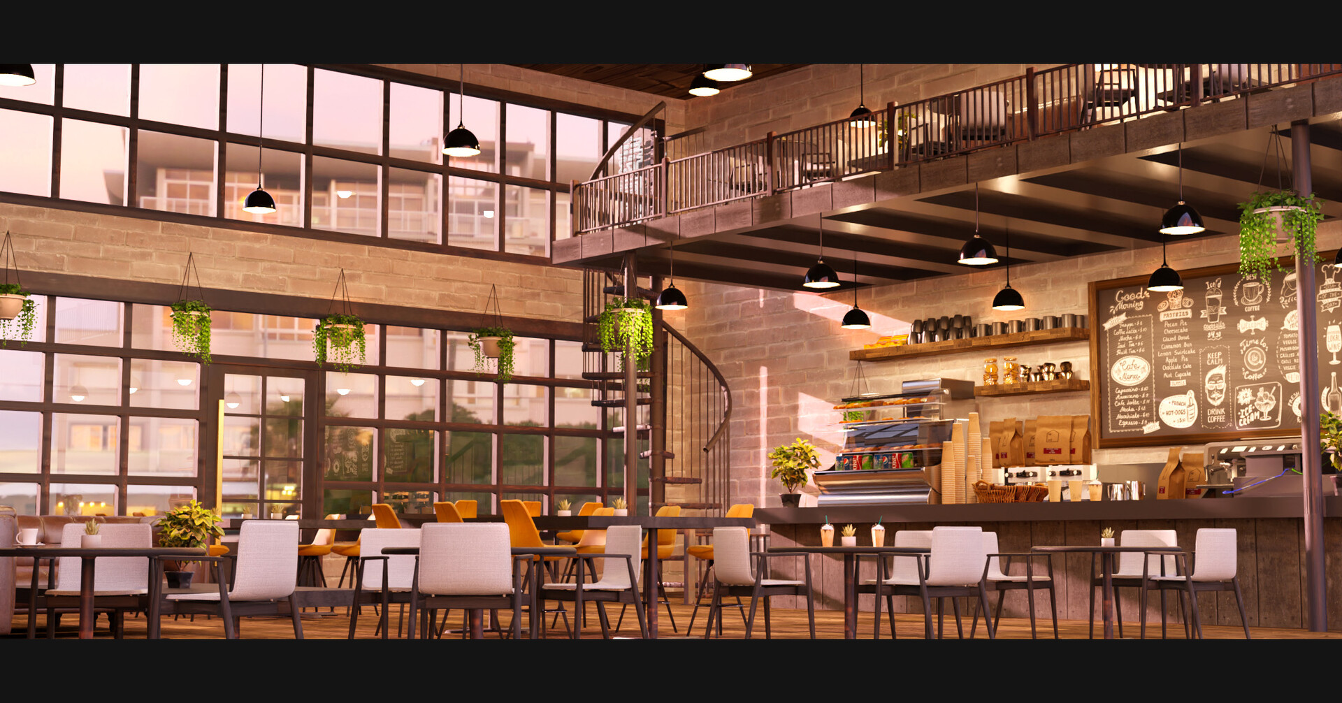 ArtStation - Café Scene