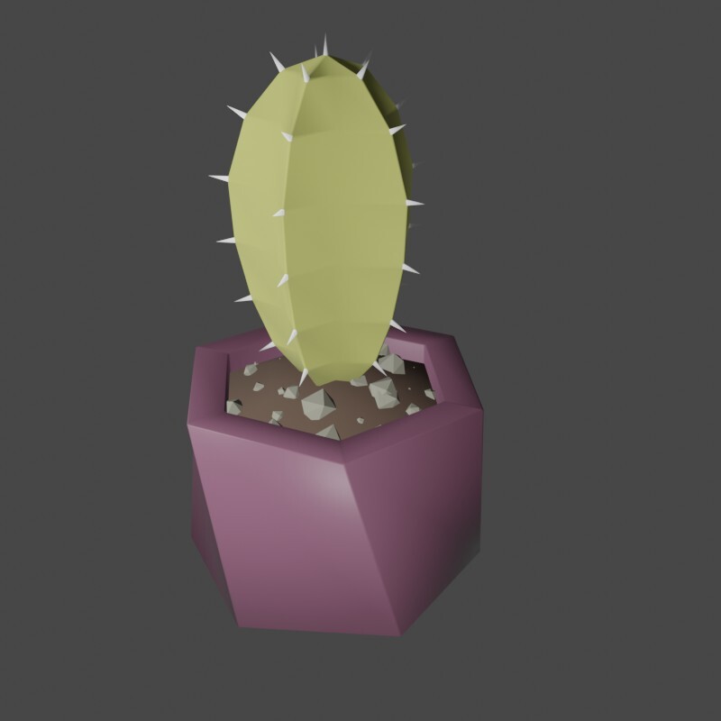 ArtStation - Low-poly Cactus