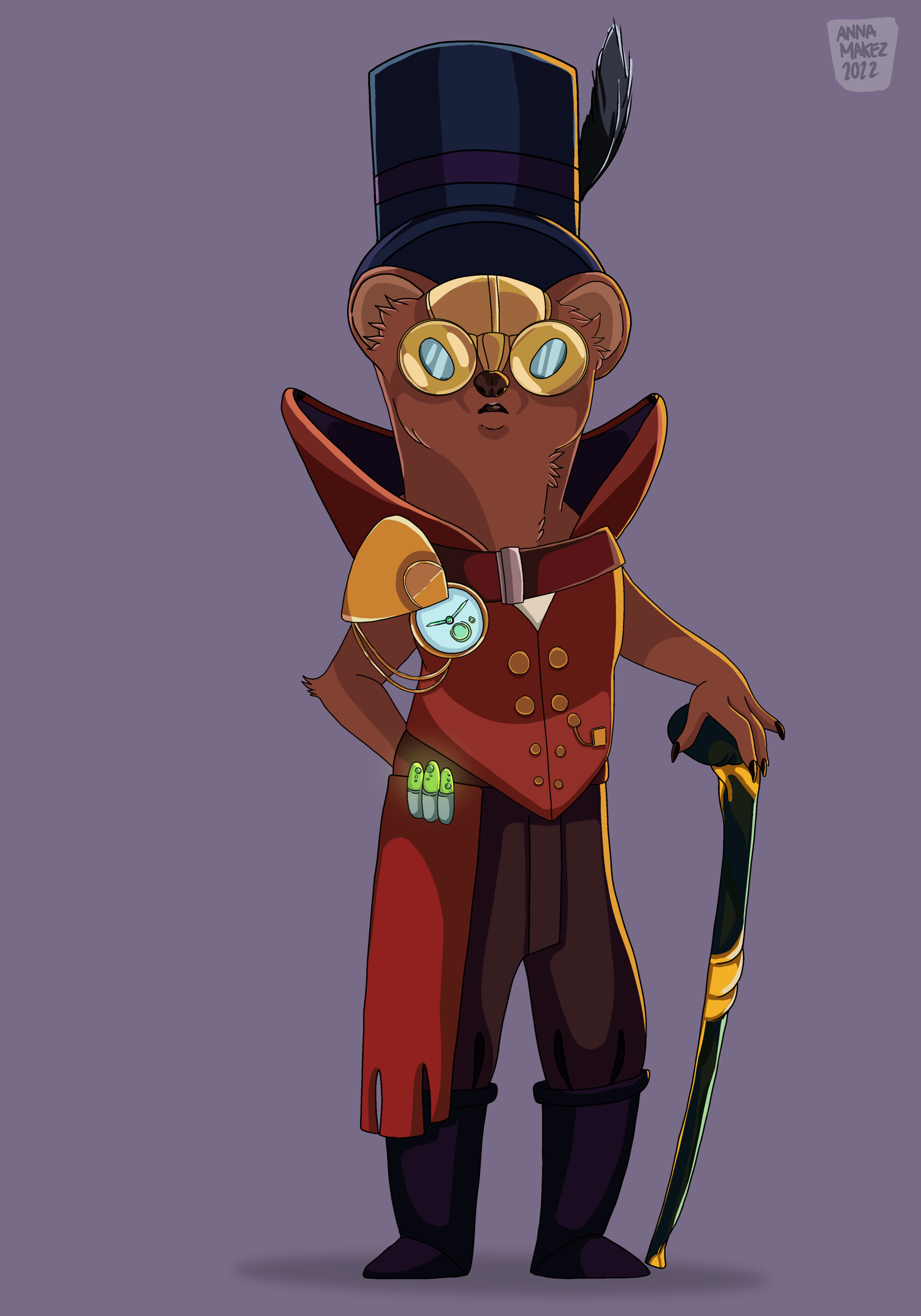 ArtStation - Steampunk Weasel