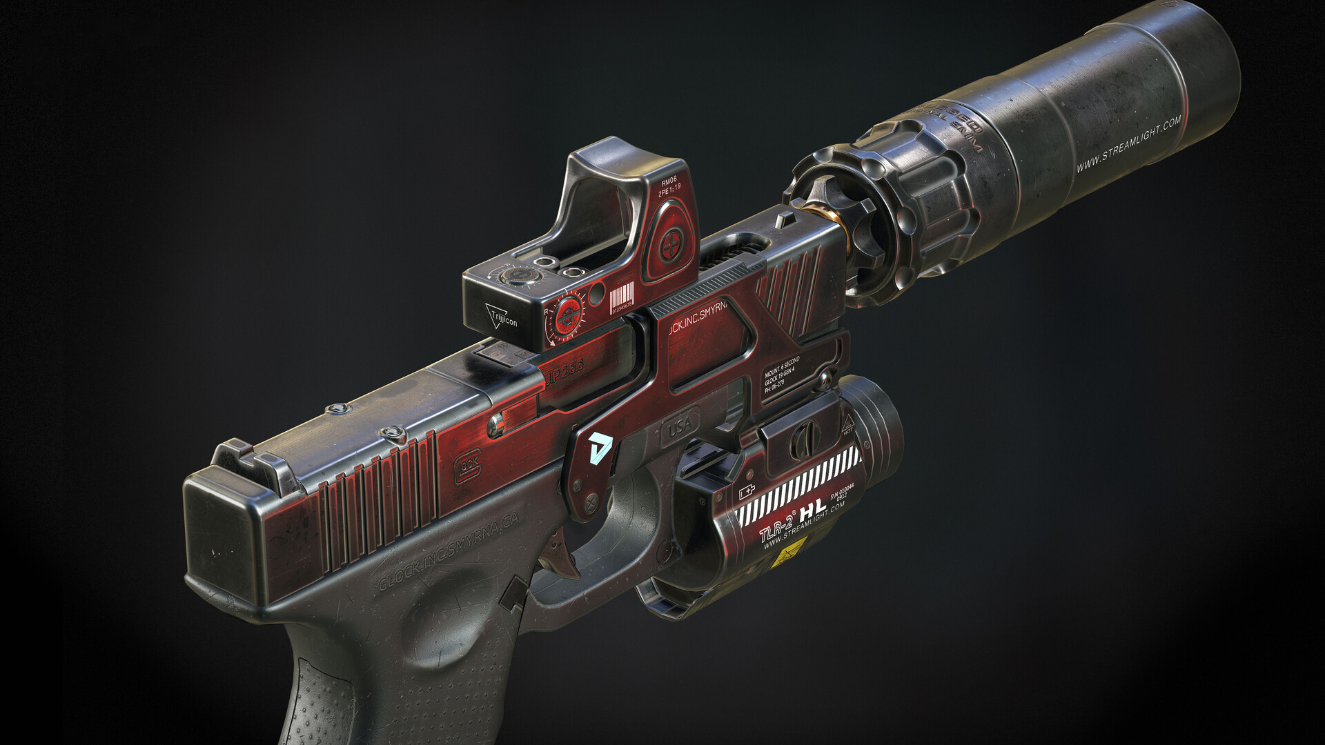 ArtStation - Glock 9MM Pistol