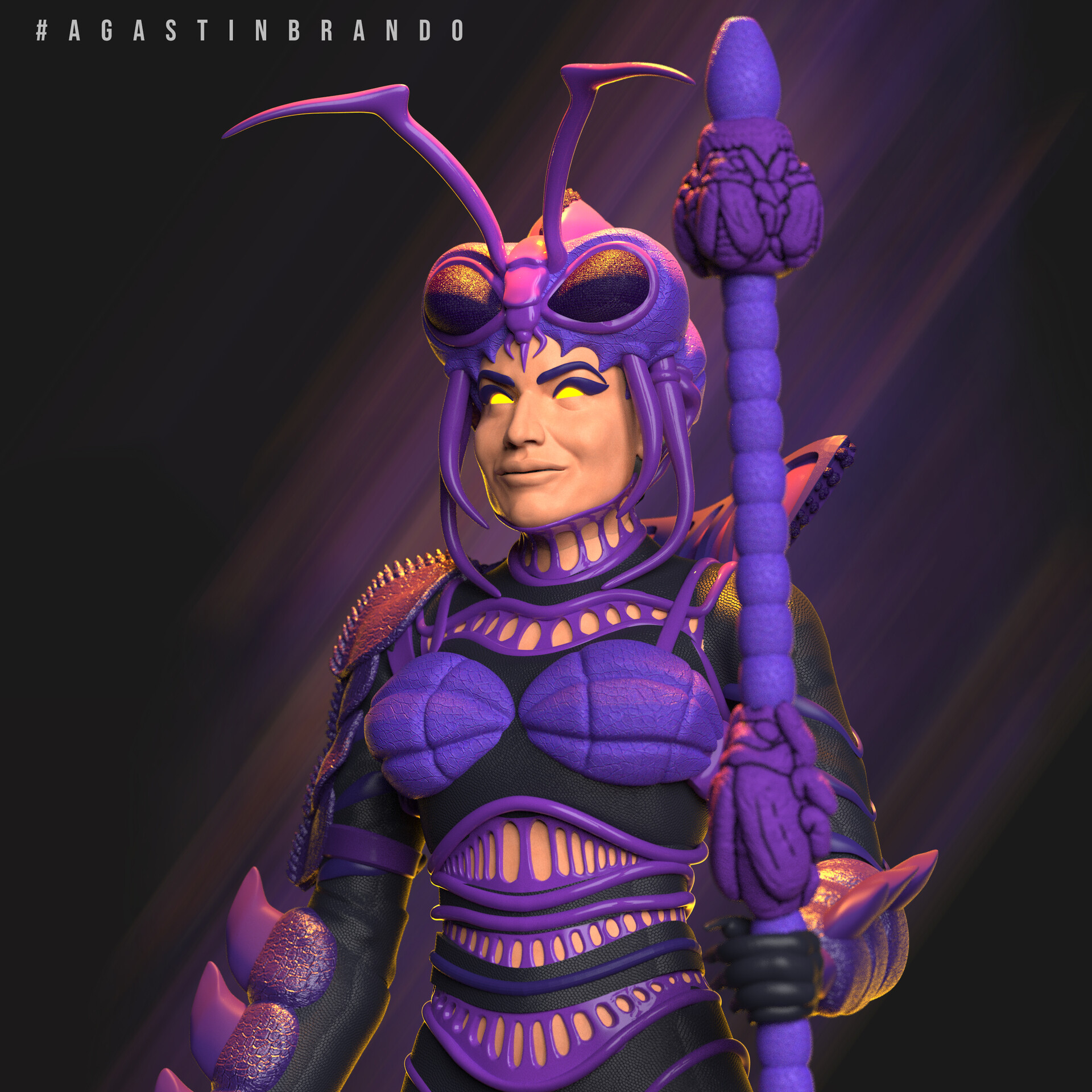 Agastin Brando - Trakeena 3D character Modeling