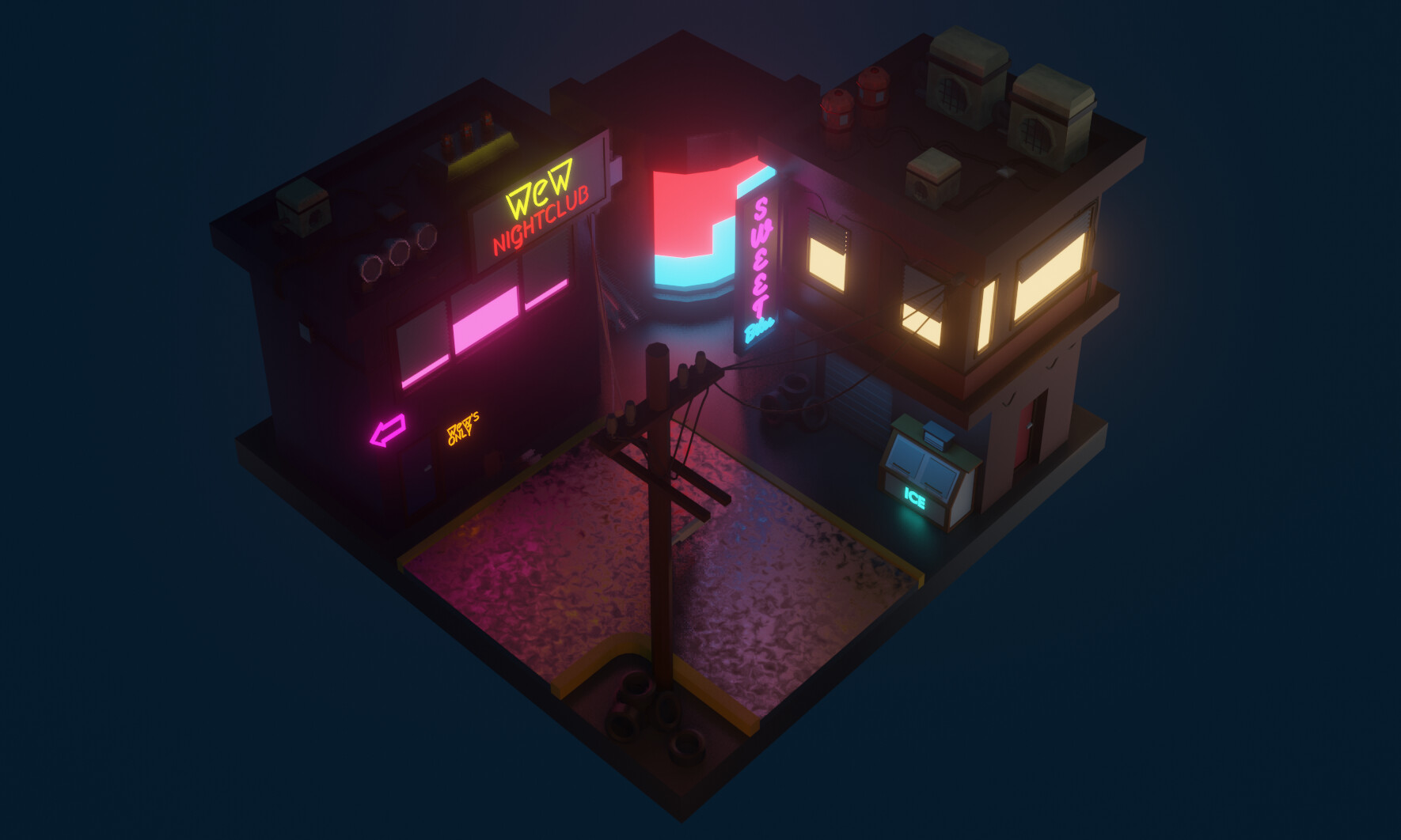 ArtStation - ISOMETRIC TOWN