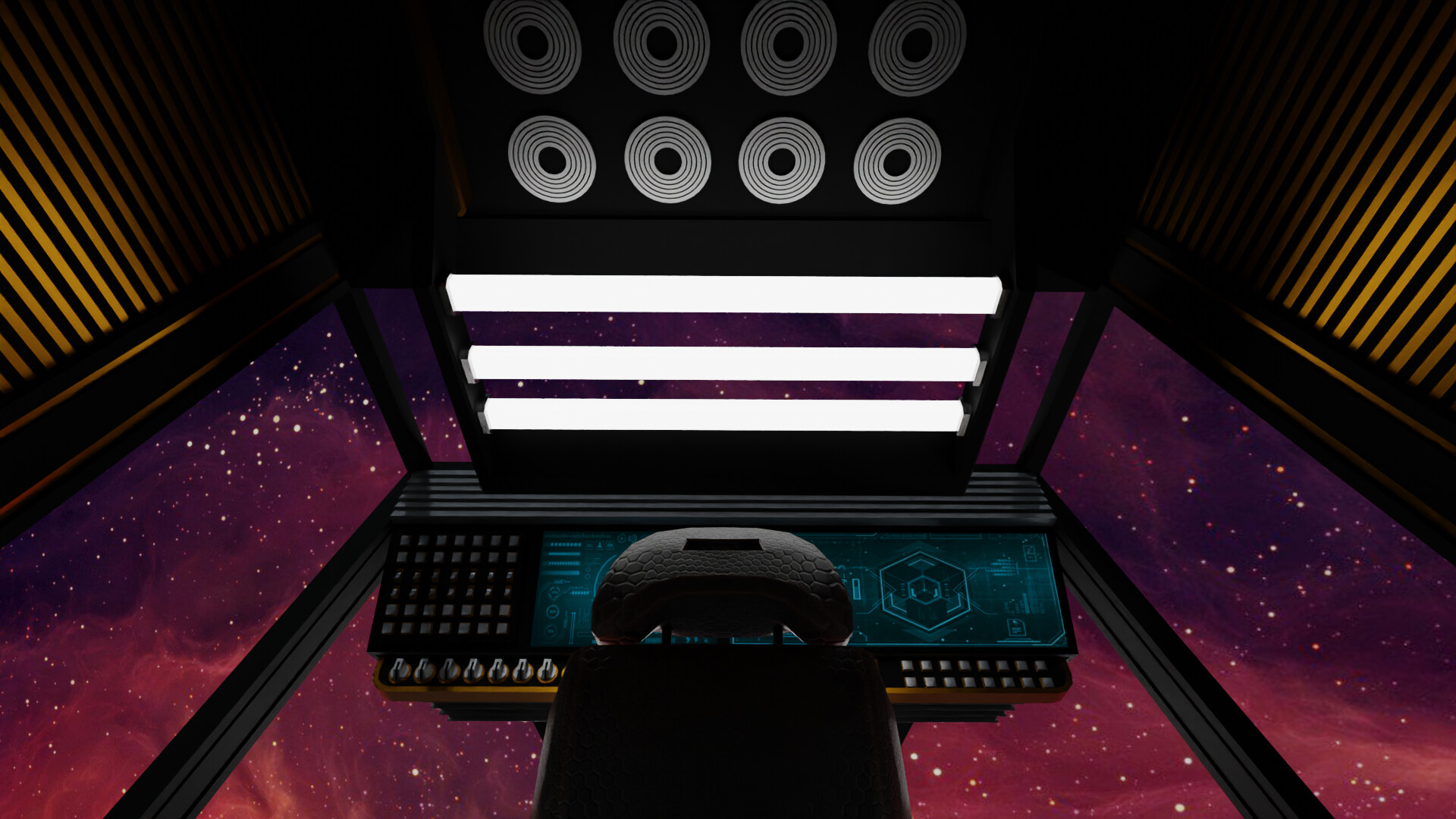 3D Disco - Sci-Fi Fighter Cockpit 3D Model