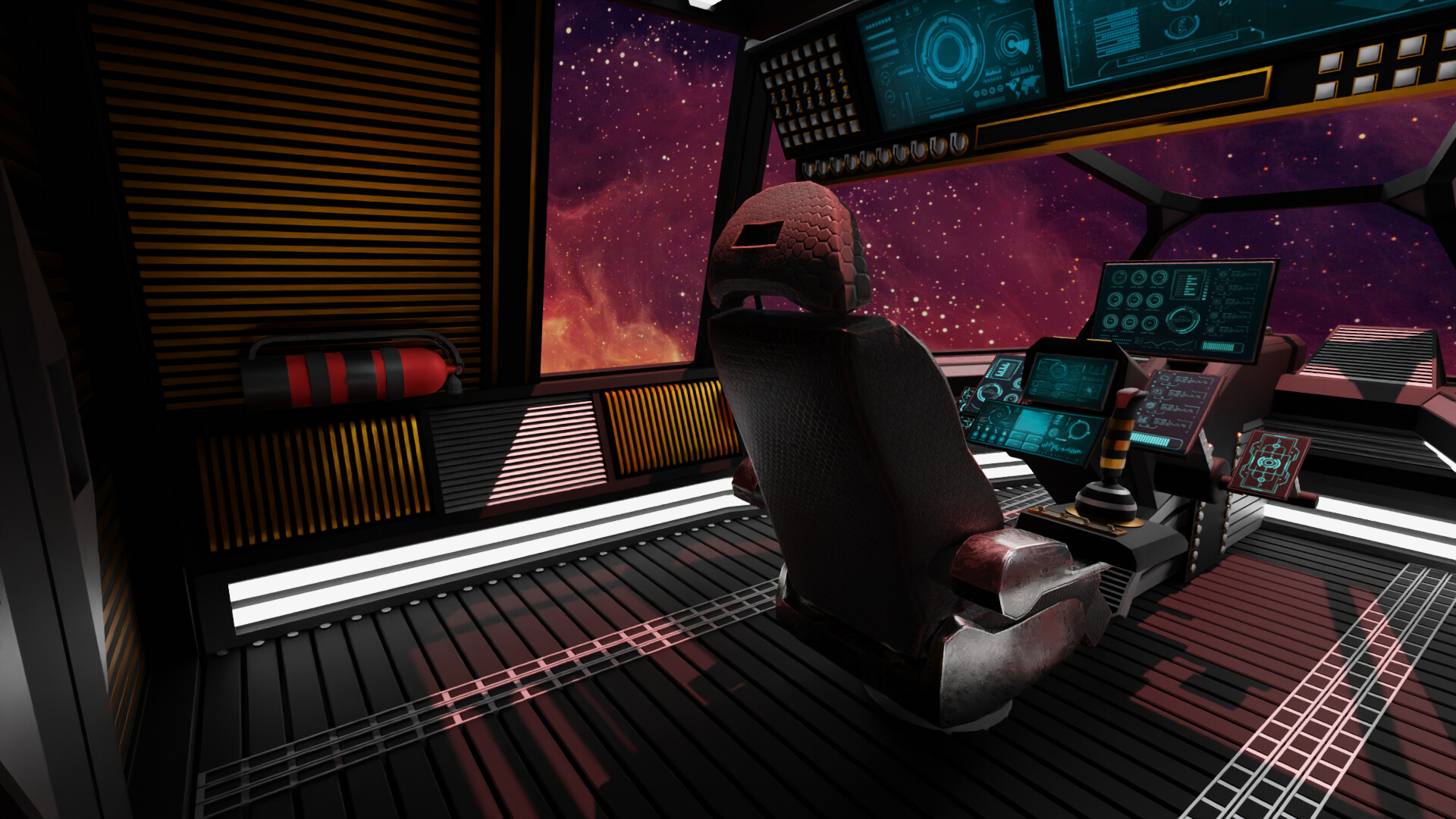 3D Disco - Sci-Fi Fighter Cockpit 3D Model