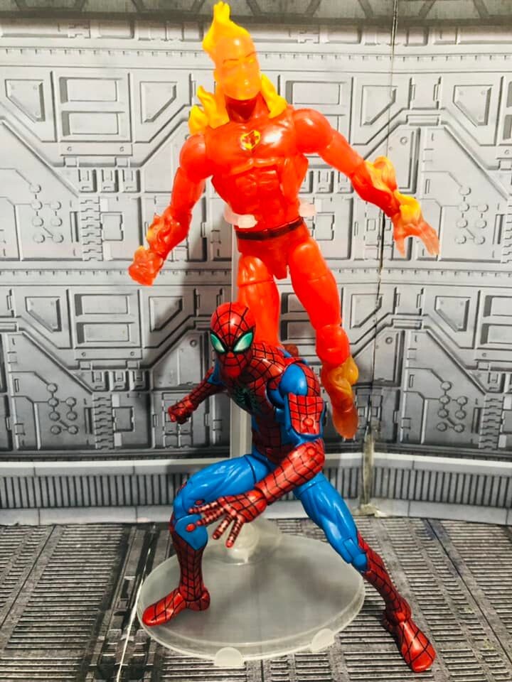 Human Torch Vs Spiderman